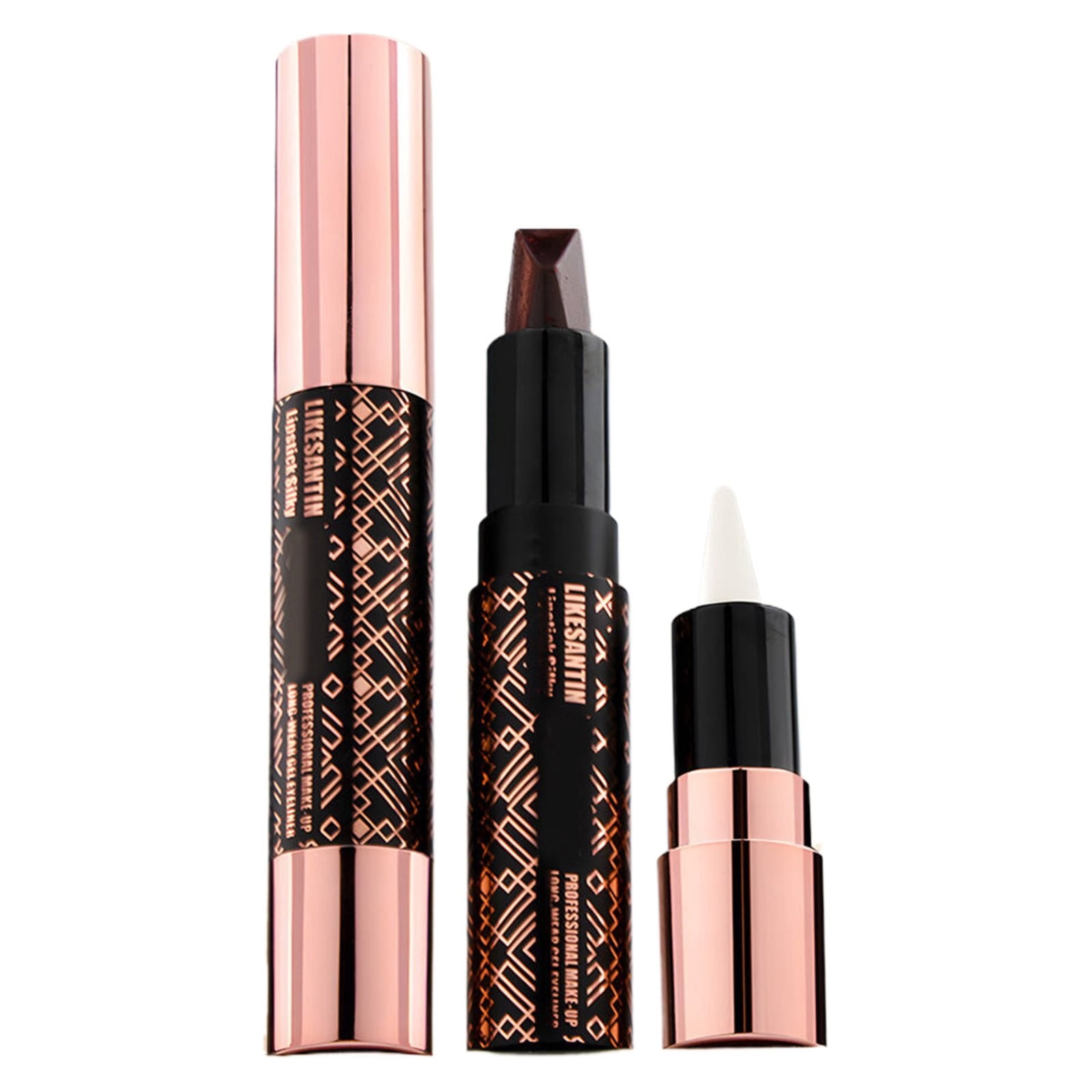 Spring & Summer Clearance Ckulufk Double Head Three Color Lipstick ...