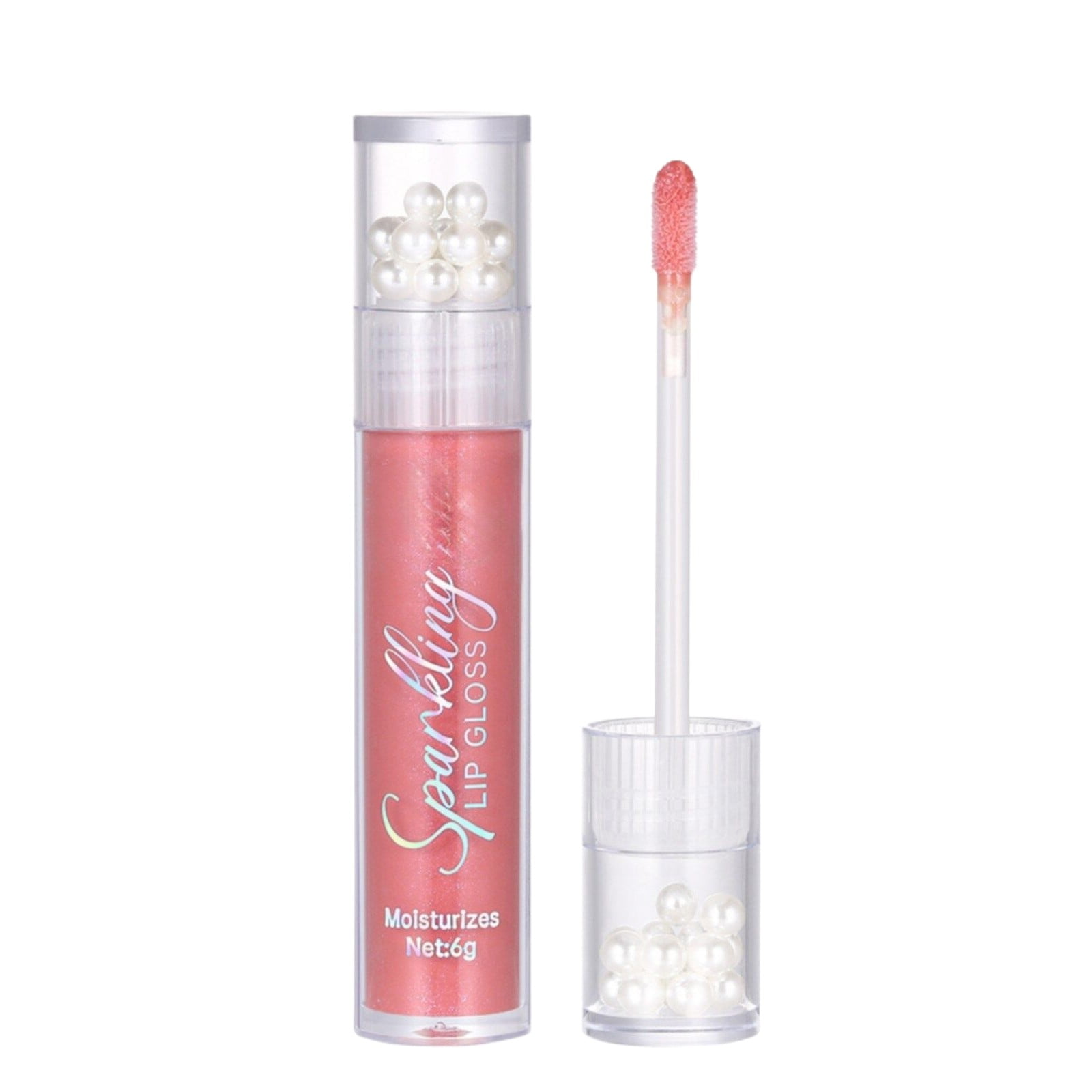 Spring & Summer Clearance Ckulufk Pearlescent Lip Glaze Glitter Lip ...
