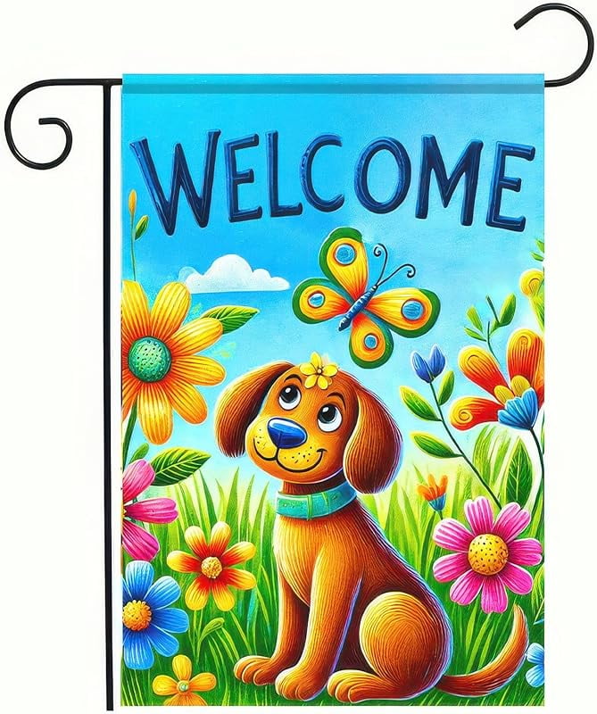 Spring Summer Dachshund Dog Garden Flags 12x18 Double Sided Welcome ...
