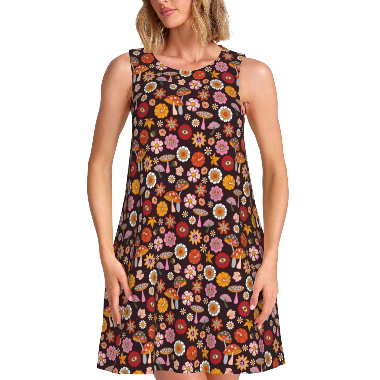 Spring Summer Dresses for Women 2025 - 70s Groovy Hippie Retro Swimsuit ...