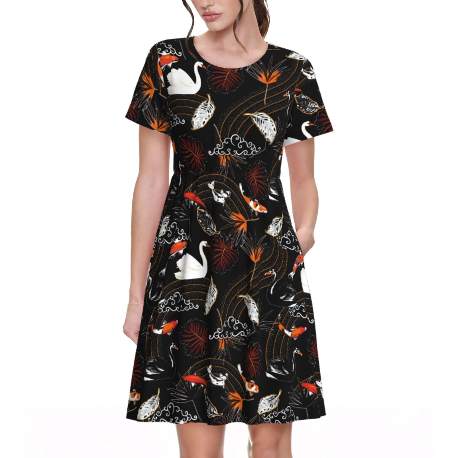 Spring Summer Dresses for Women 2025 - Animal Koi Fish Wedding Guest ...