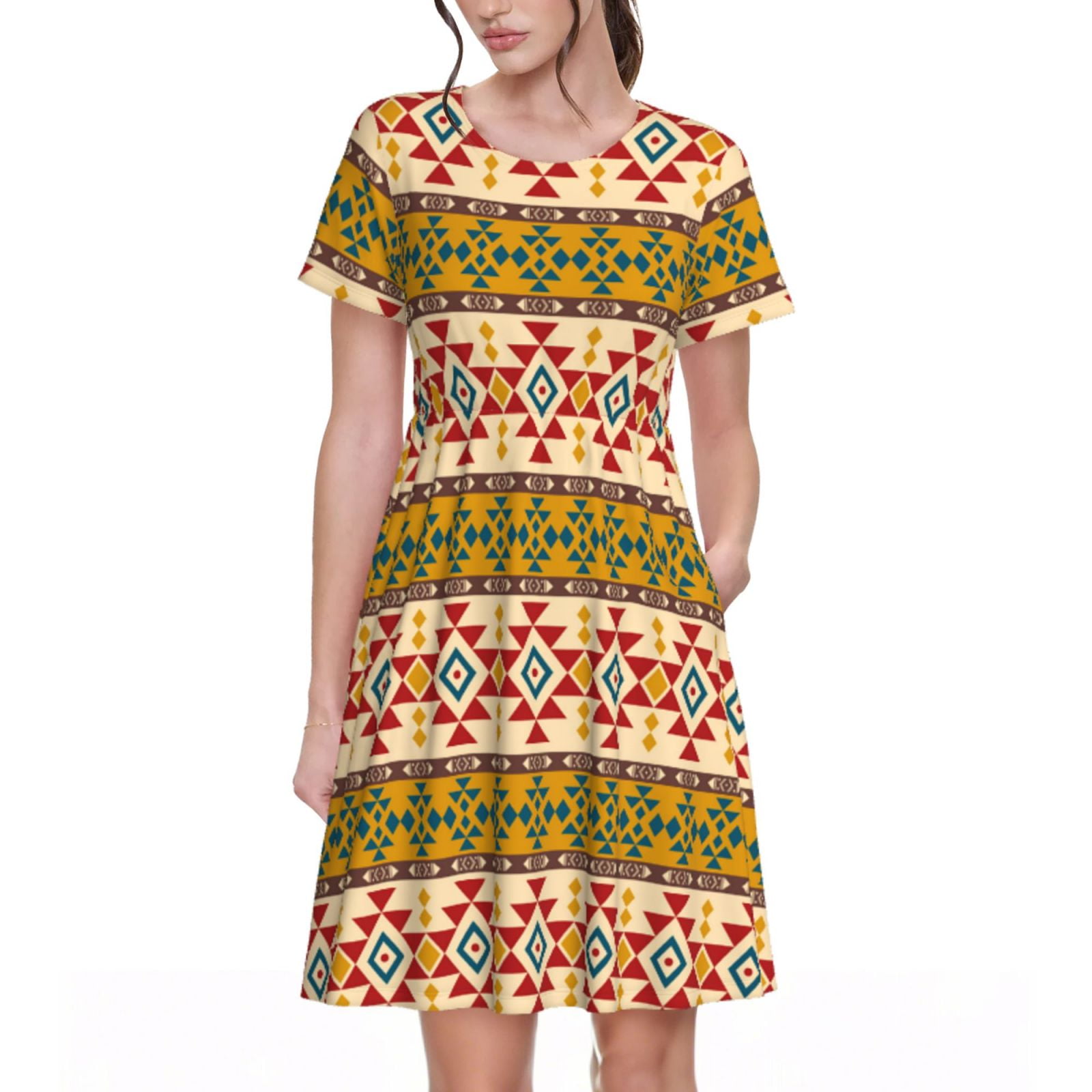 Spring Summer Dresses for Women 2025 - Aztec Beach Vacation Clothes ...