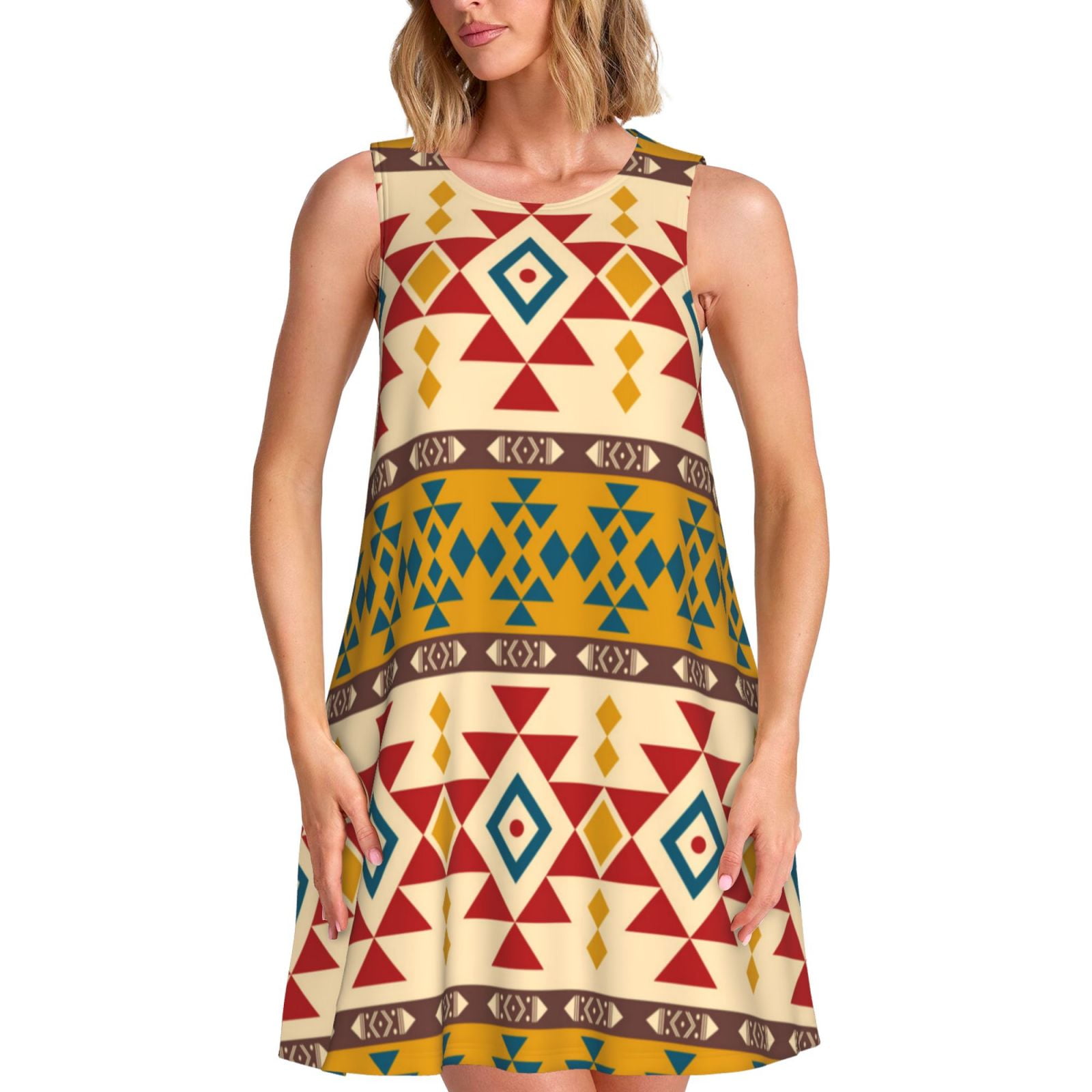 Spring Summer Dresses for Women 2025 - Aztec Swimsuit Coverup ...