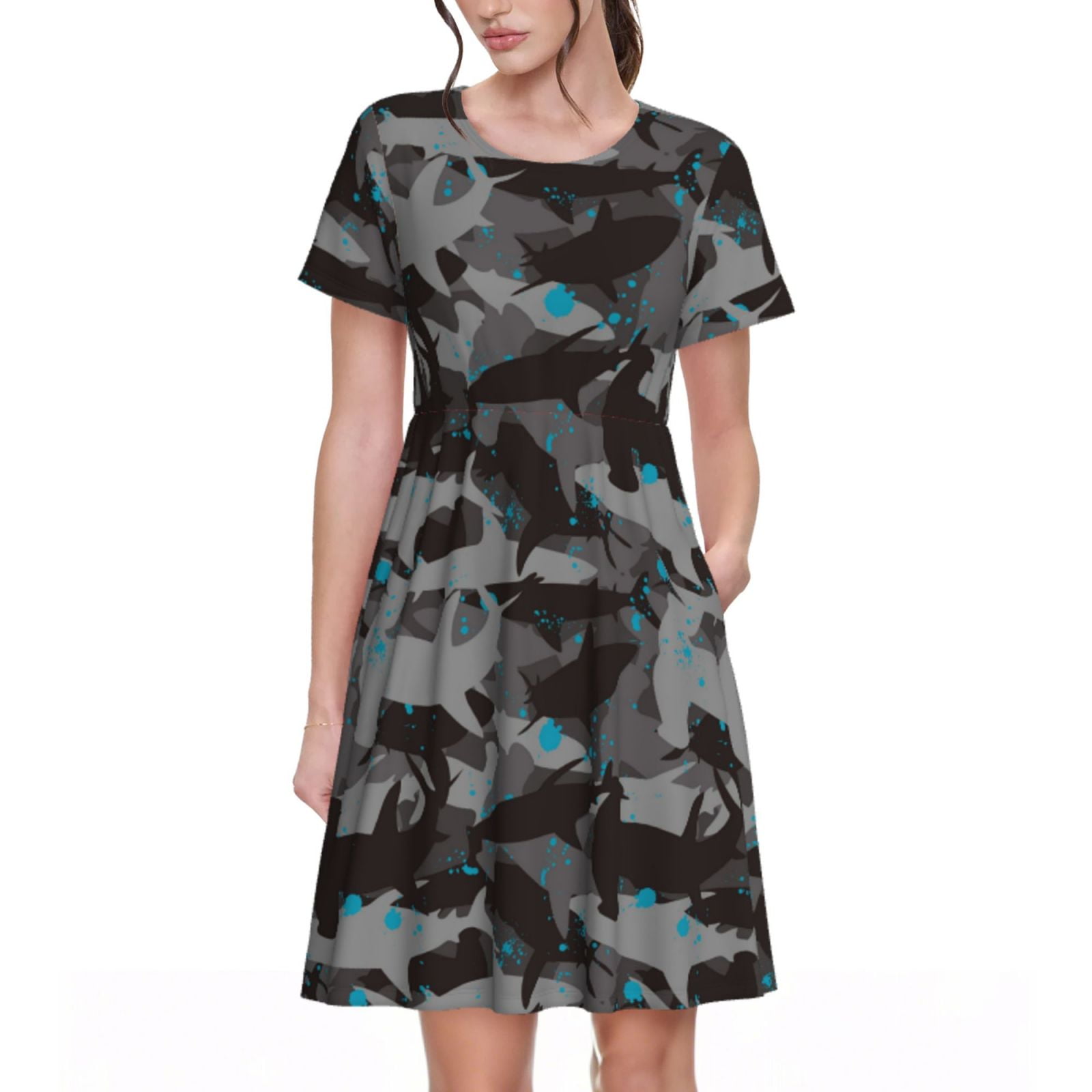 Spring Summer Dresses for Women 2025 - Black Camouflage Hammerhead ...