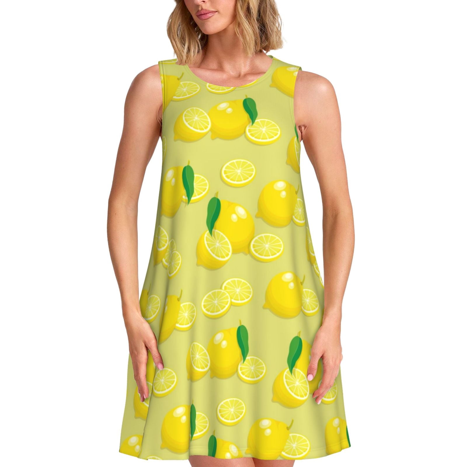 Spring Summer Dresses for Women 2025 - Bright Lemons Swimsuit Coverup ...