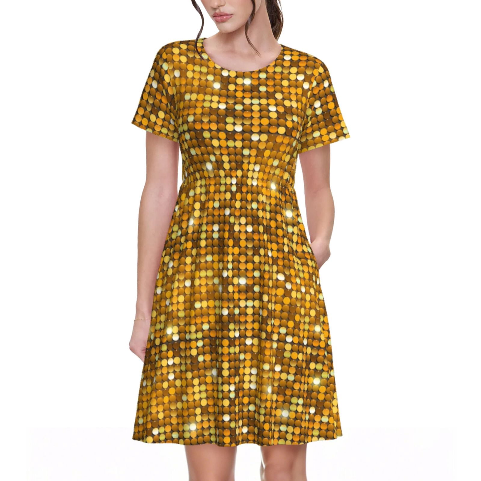 Spring Summer Dresses for Women 2025 - Bright Shiny Golden Beach ...