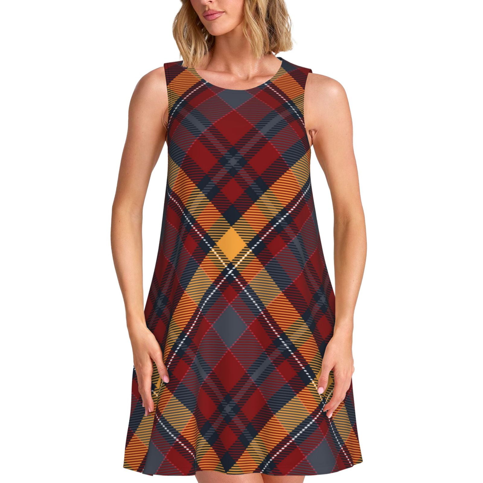 Spring Summer Dresses for Women 2025 - Buffalo Check Plaid Swimsuit ...