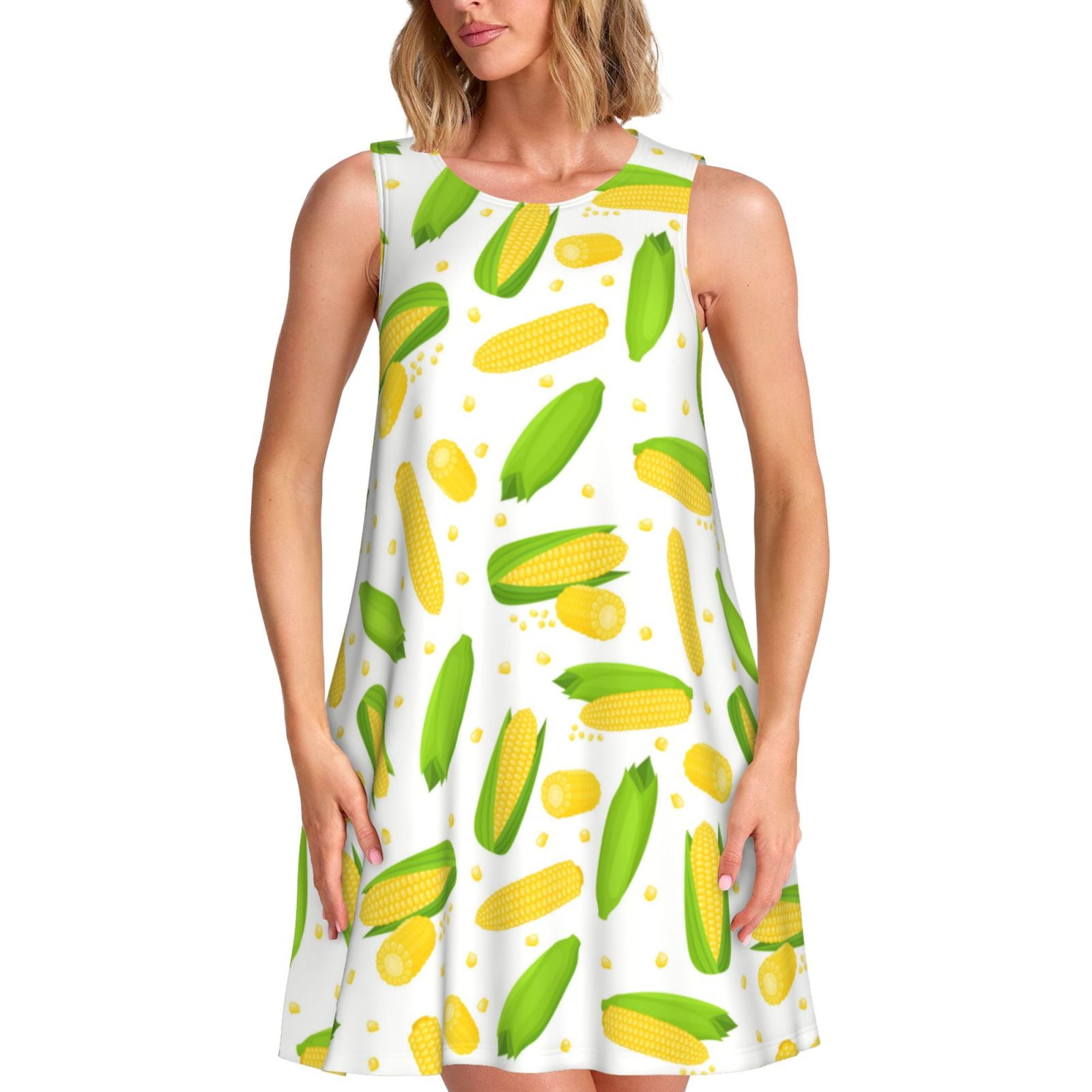 Spring Summer Dresses for Women 2025 - Cartoon Corn Swimsuit Coverup ...