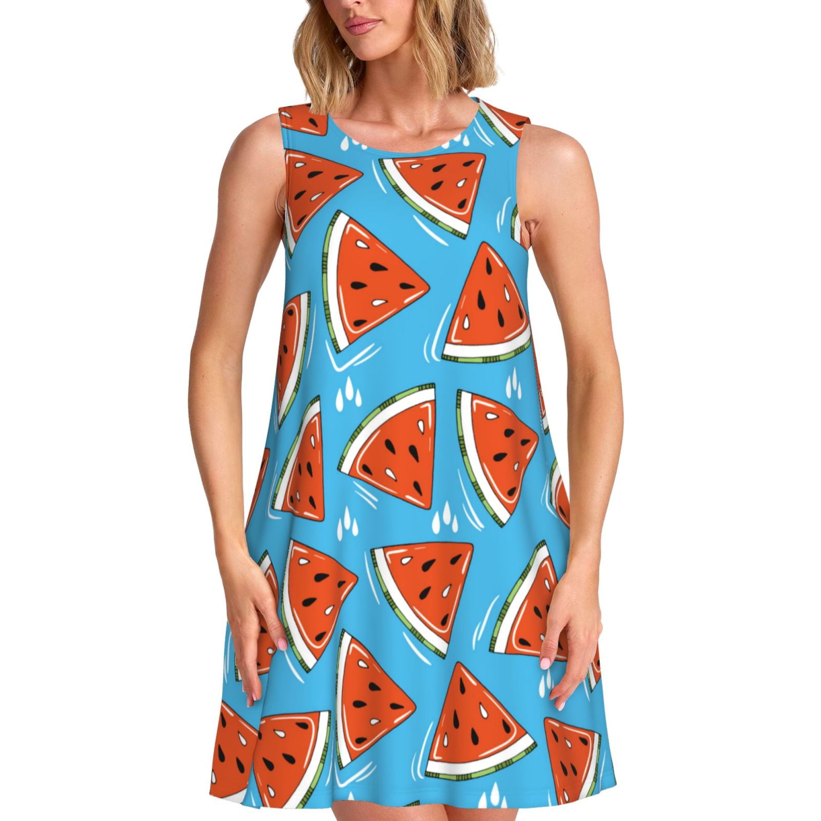Spring Summer Dresses for Women 2025 - Cartoon Watermelon Swimsuit ...