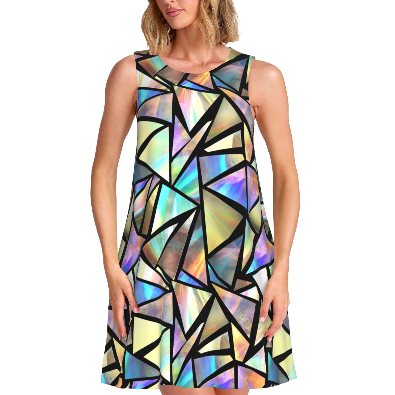 Spring Summer Dresses for Women 2025 - Colored Glass Swimsuit Coverup ...
