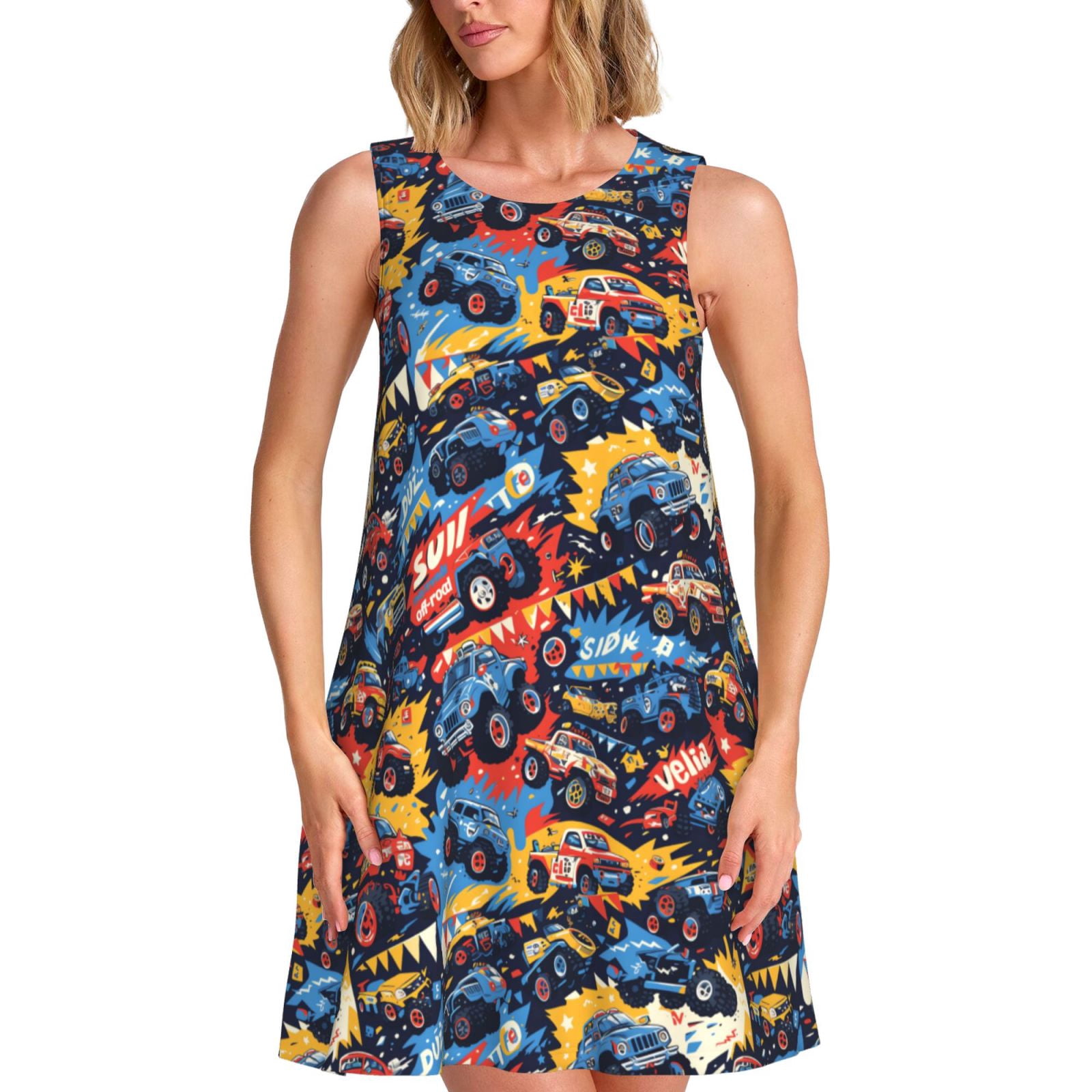 Spring Summer Dresses for Women 2025 - Colorful Off Road Racing Car ...