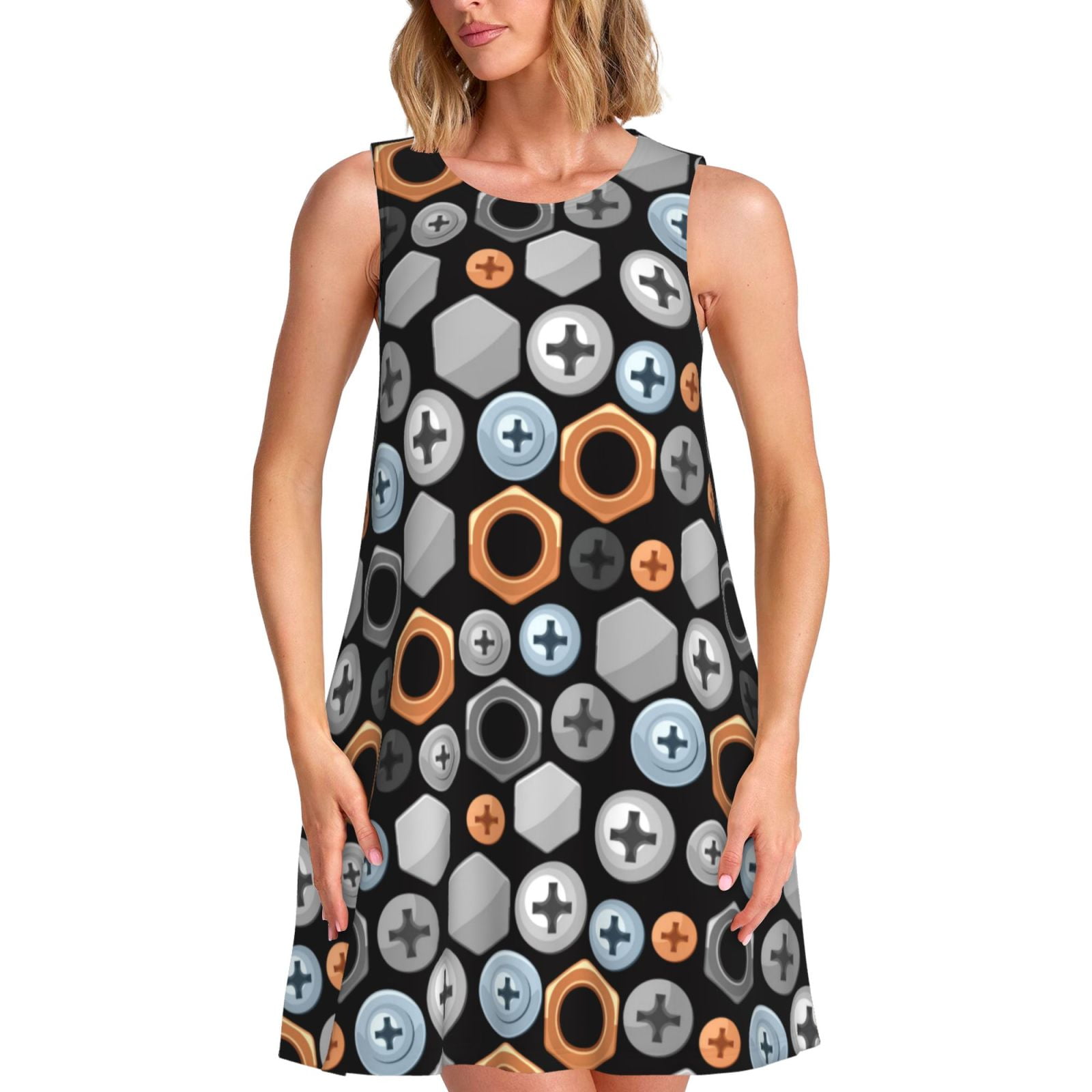 Spring Summer Dresses for Women 2025 - Colorful Screws Beach Vacation ...