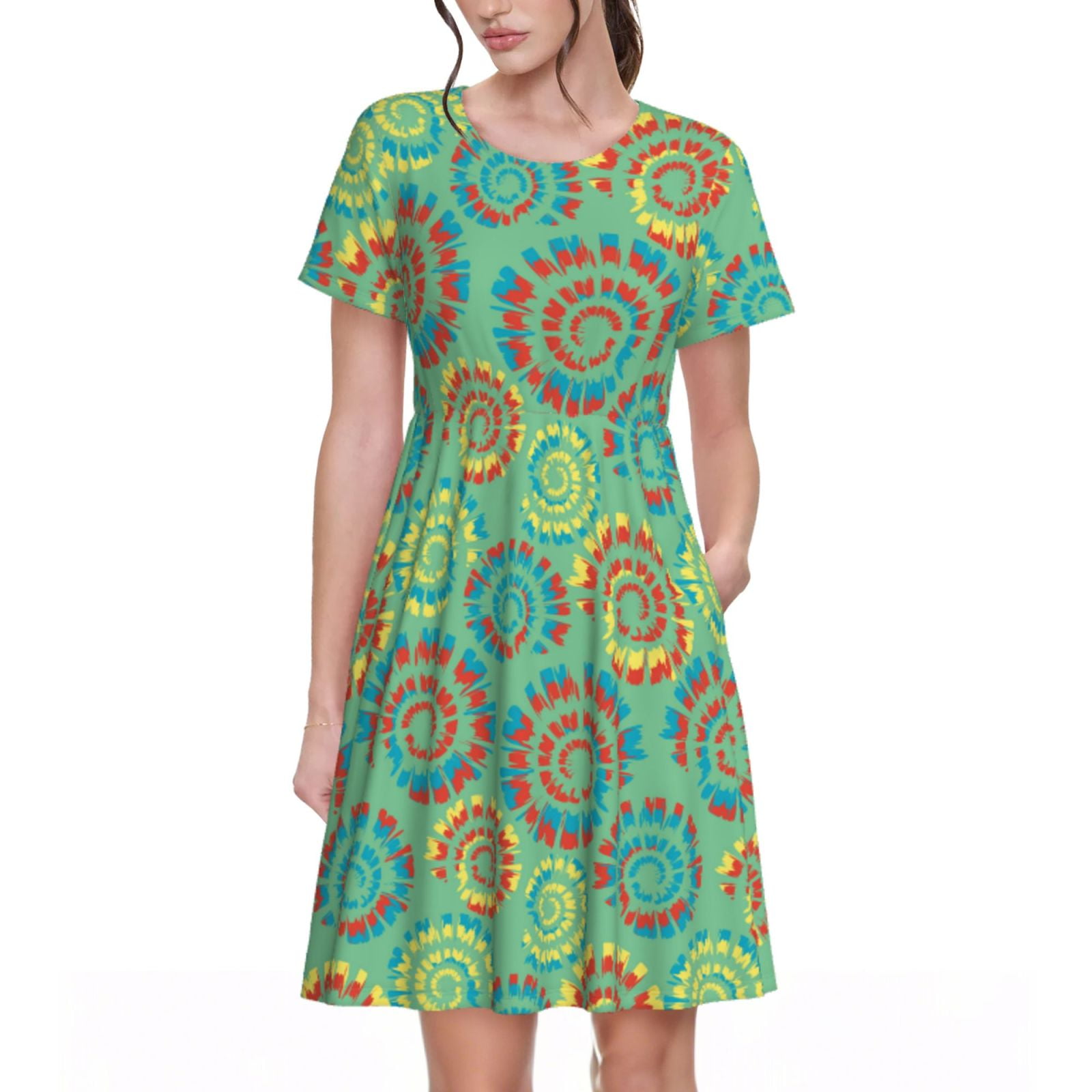 Spring Summer Dresses for Women 2025 - Colourful Tie Dye Wedding Guest ...