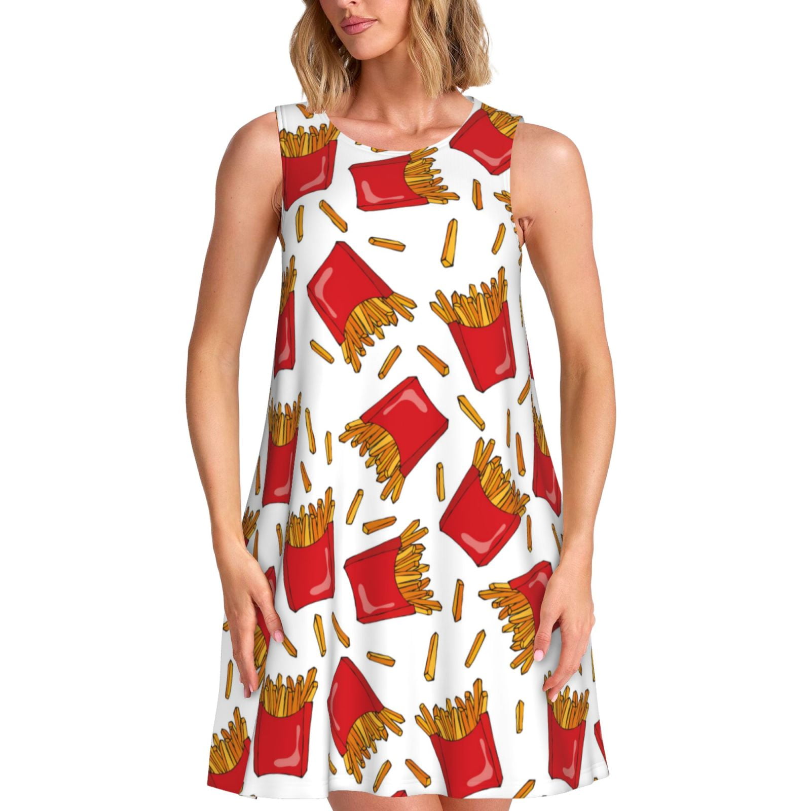 Spring Summer Dresses for Women 2025 - Cute Delicious Fries Swimsuit ...