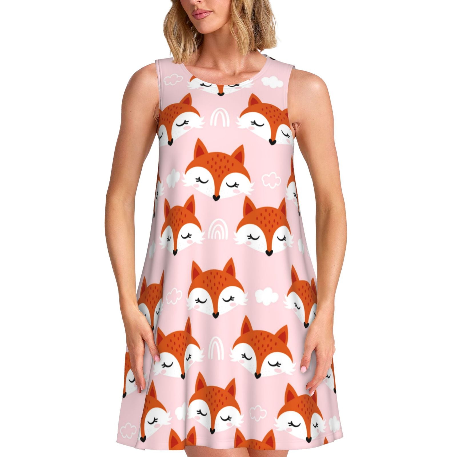 Spring Summer Dresses for Women 2025 - Cute Fox Pink Swimsuit Coverup ...