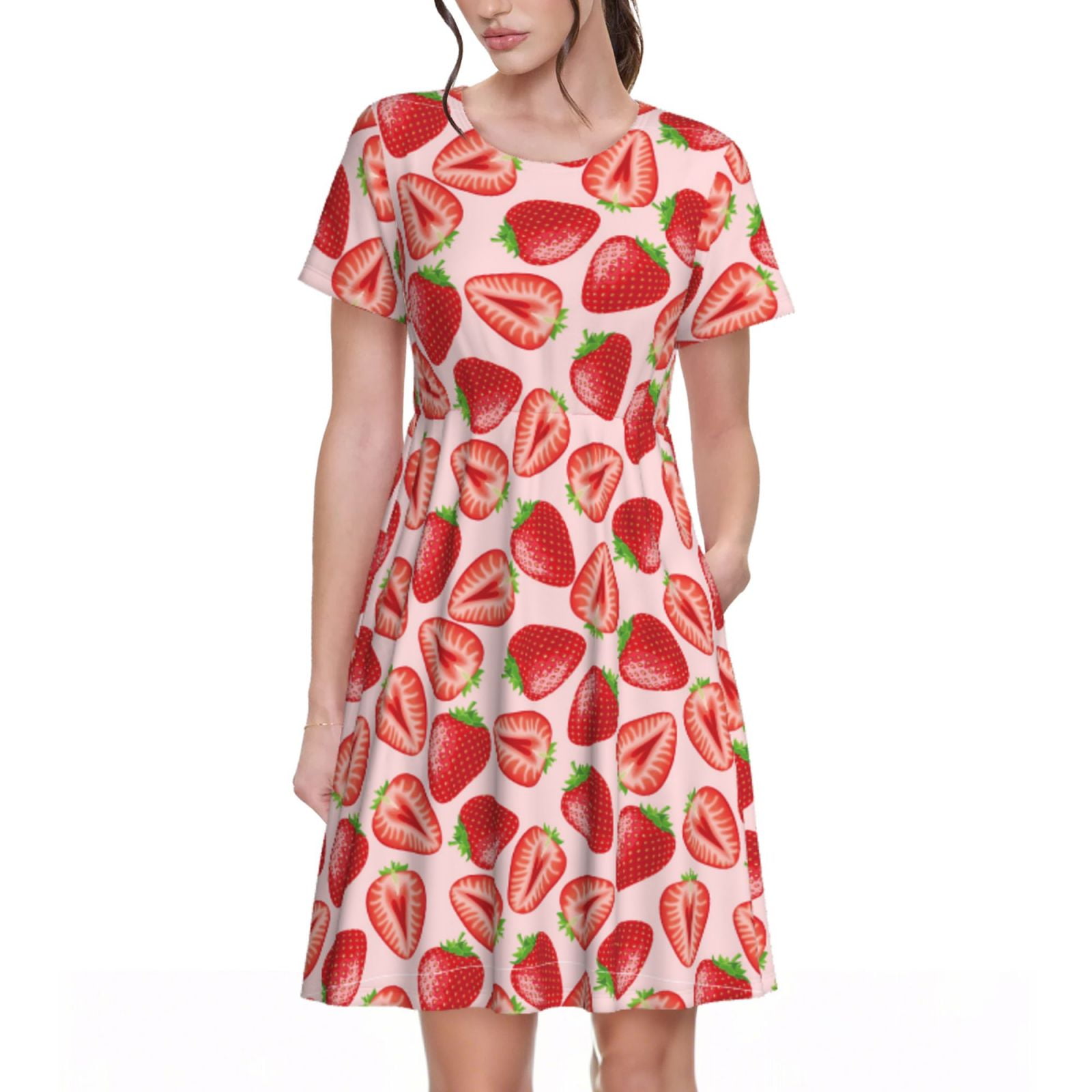 Spring Summer Dresses for Women 2025 - Cute Strawberry Beach Vacation ...