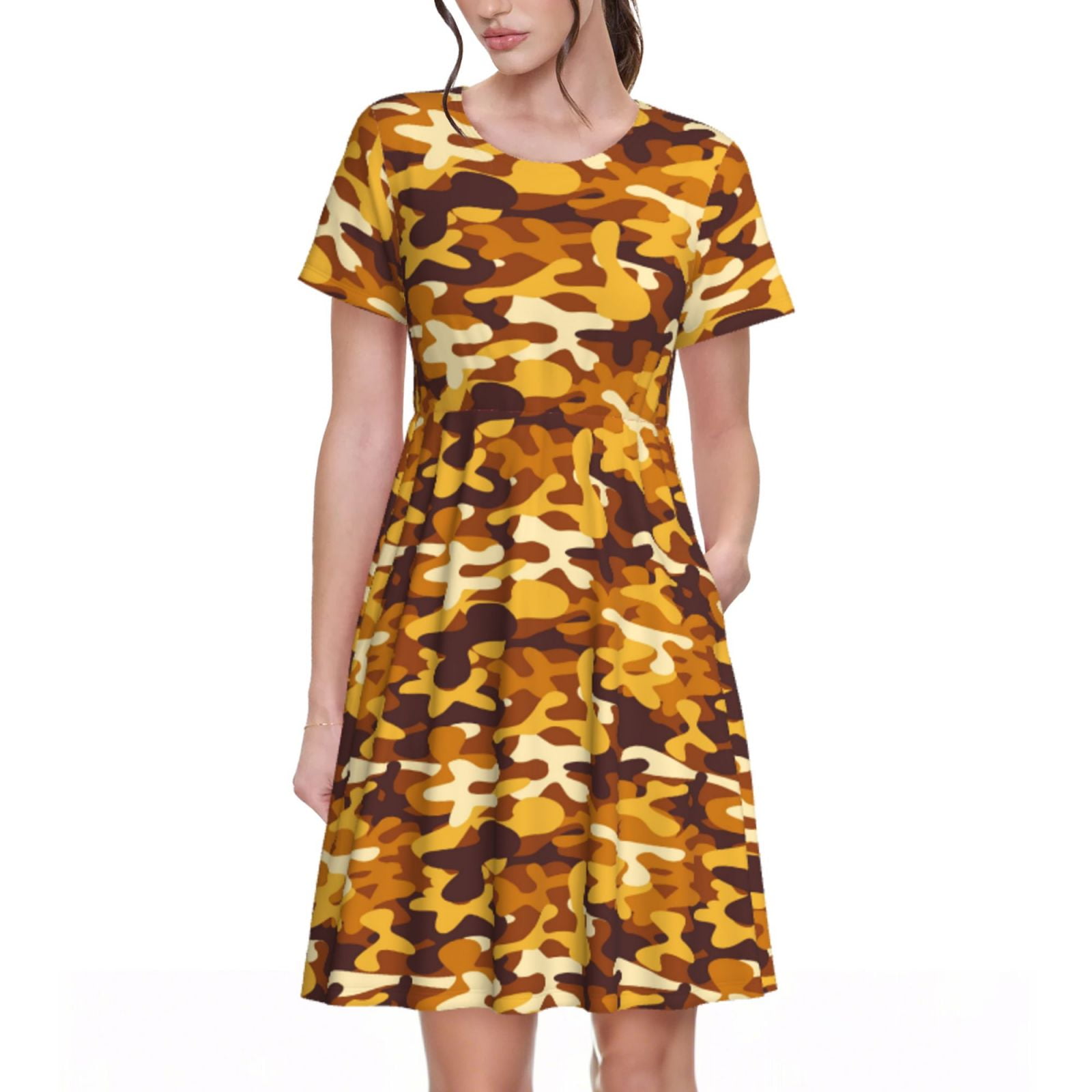 Spring Summer Dresses for Women 2025 - Desert Camouflage Beach Vacation ...