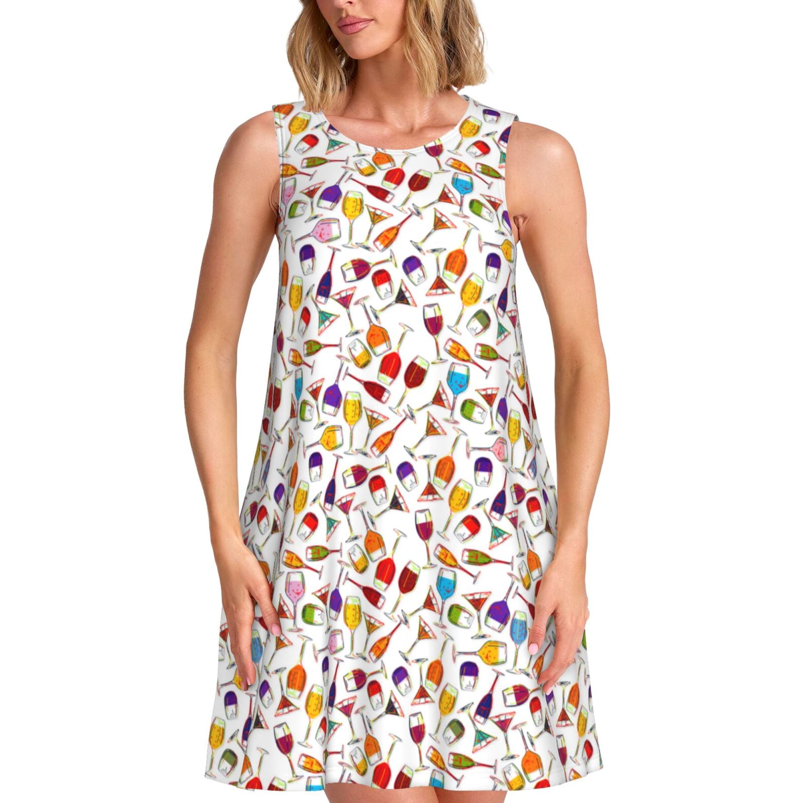 Spring Summer Dresses for Women 2025 - Drink And Cocktail Glasses Beach ...