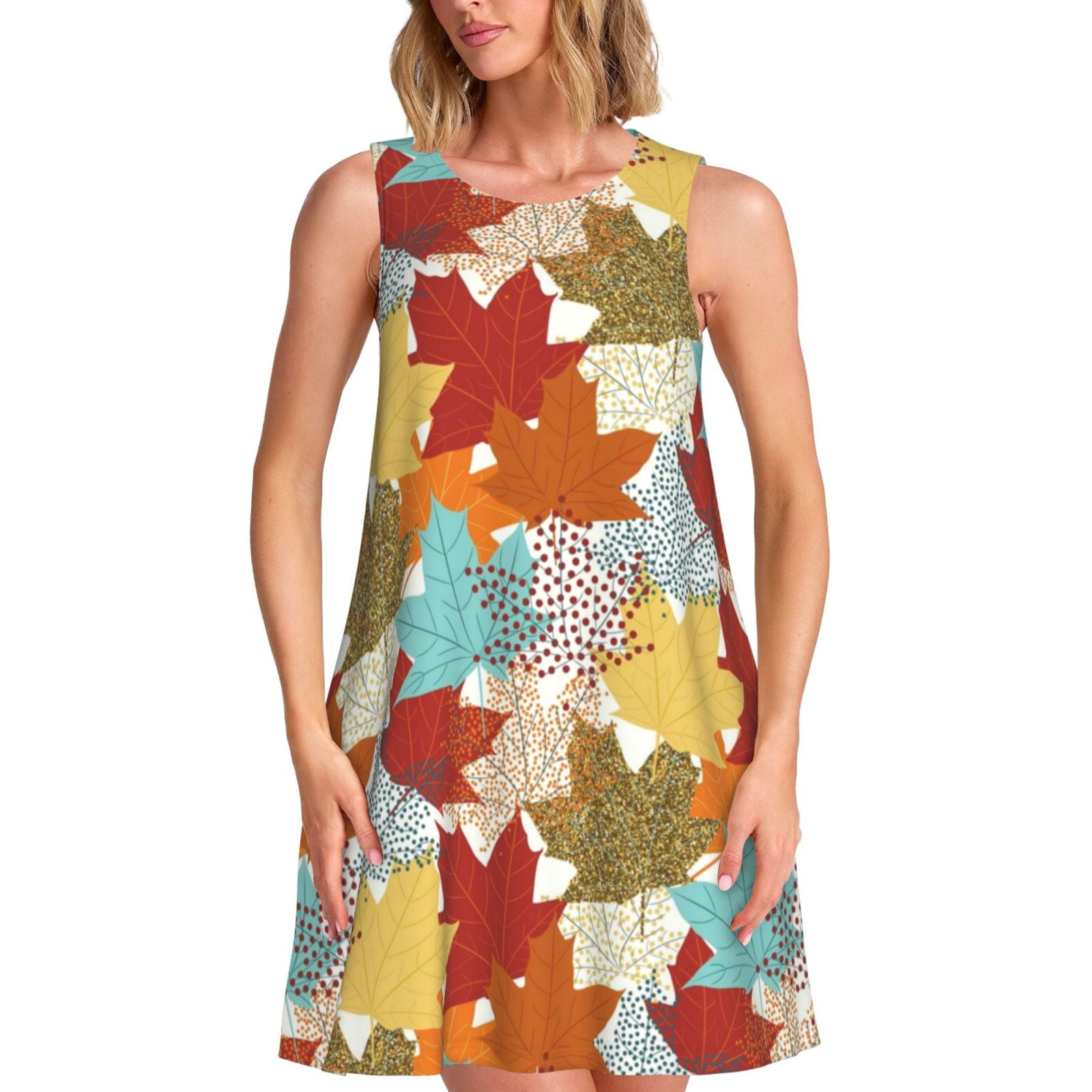 Spring Summer Dresses for Women 2025 - Fall Maple Leaves Swimsuit ...
