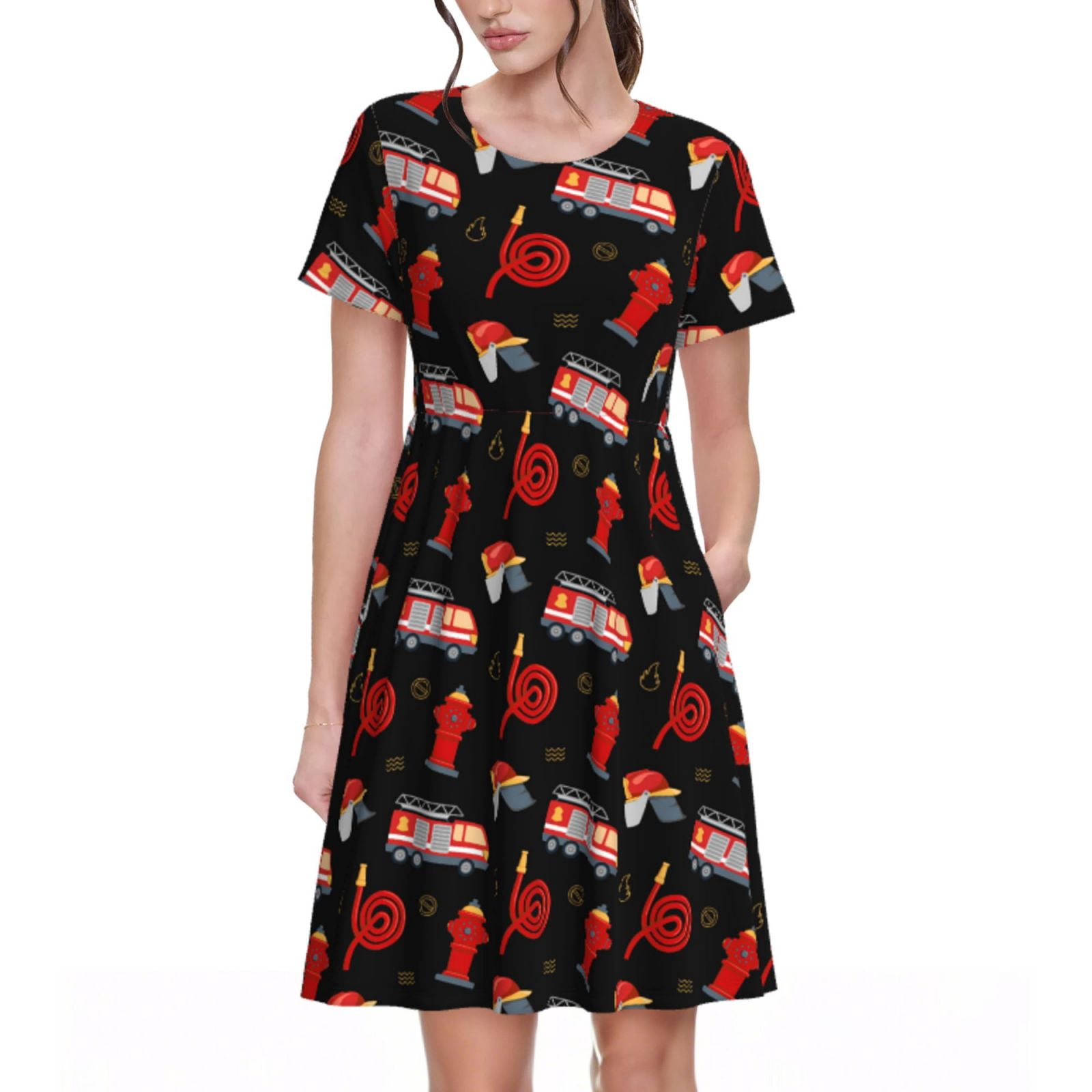 Spring Summer Dresses for Women 2025 - Fire Fighting Beach Vacation ...