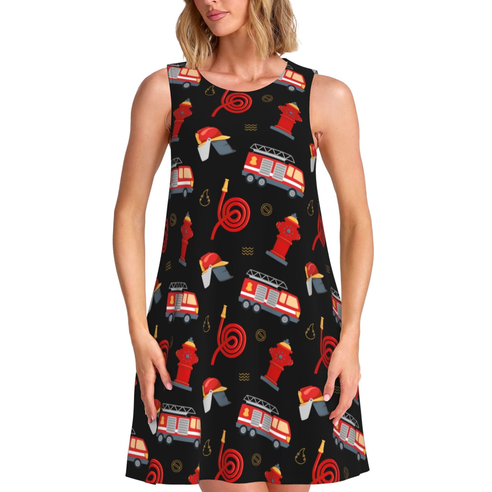 Spring Summer Dresses for Women 2025 - Fire Fighting Beach Vacation ...
