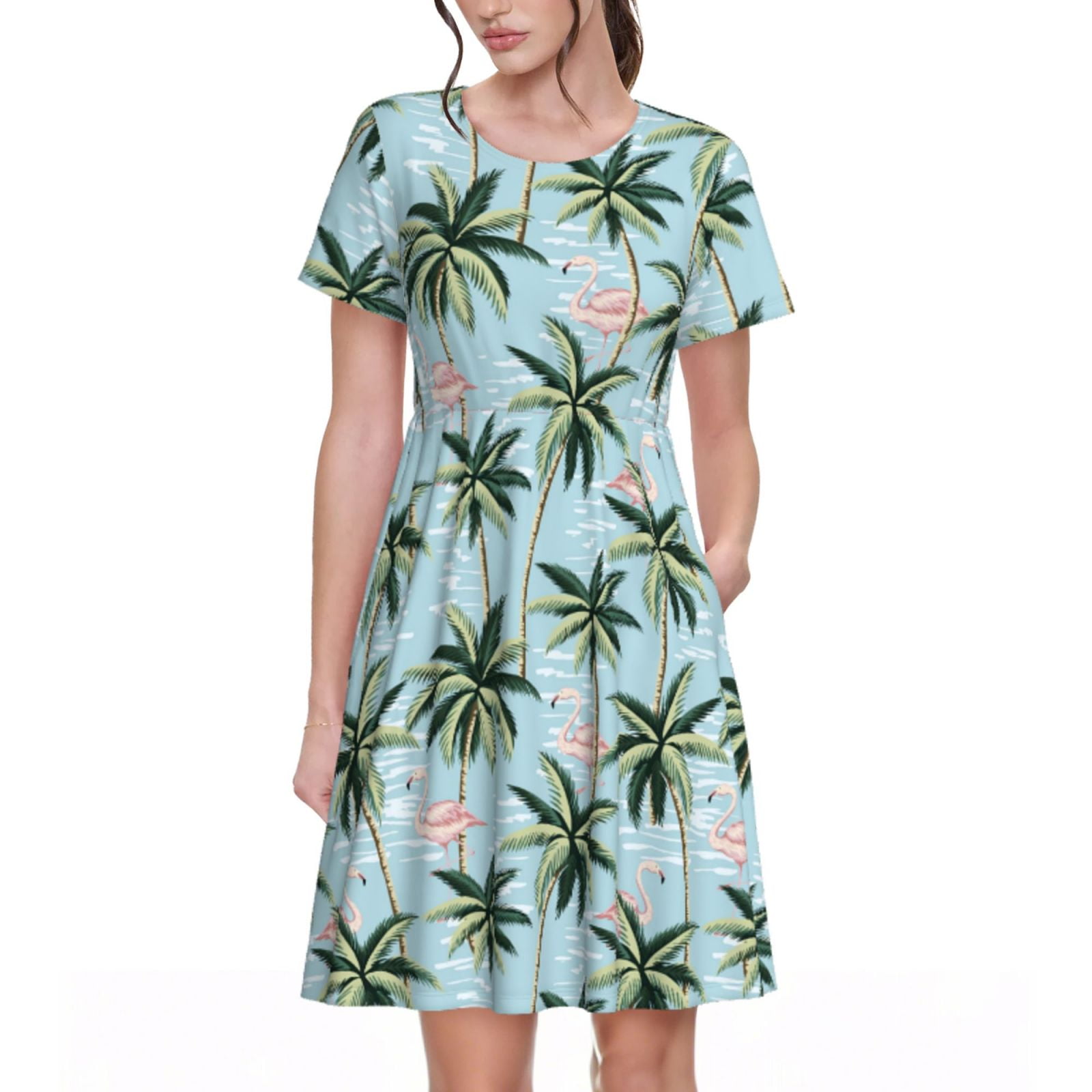 Spring Summer Dresses for Women 2025 - Flamingos And Palms Beach ...