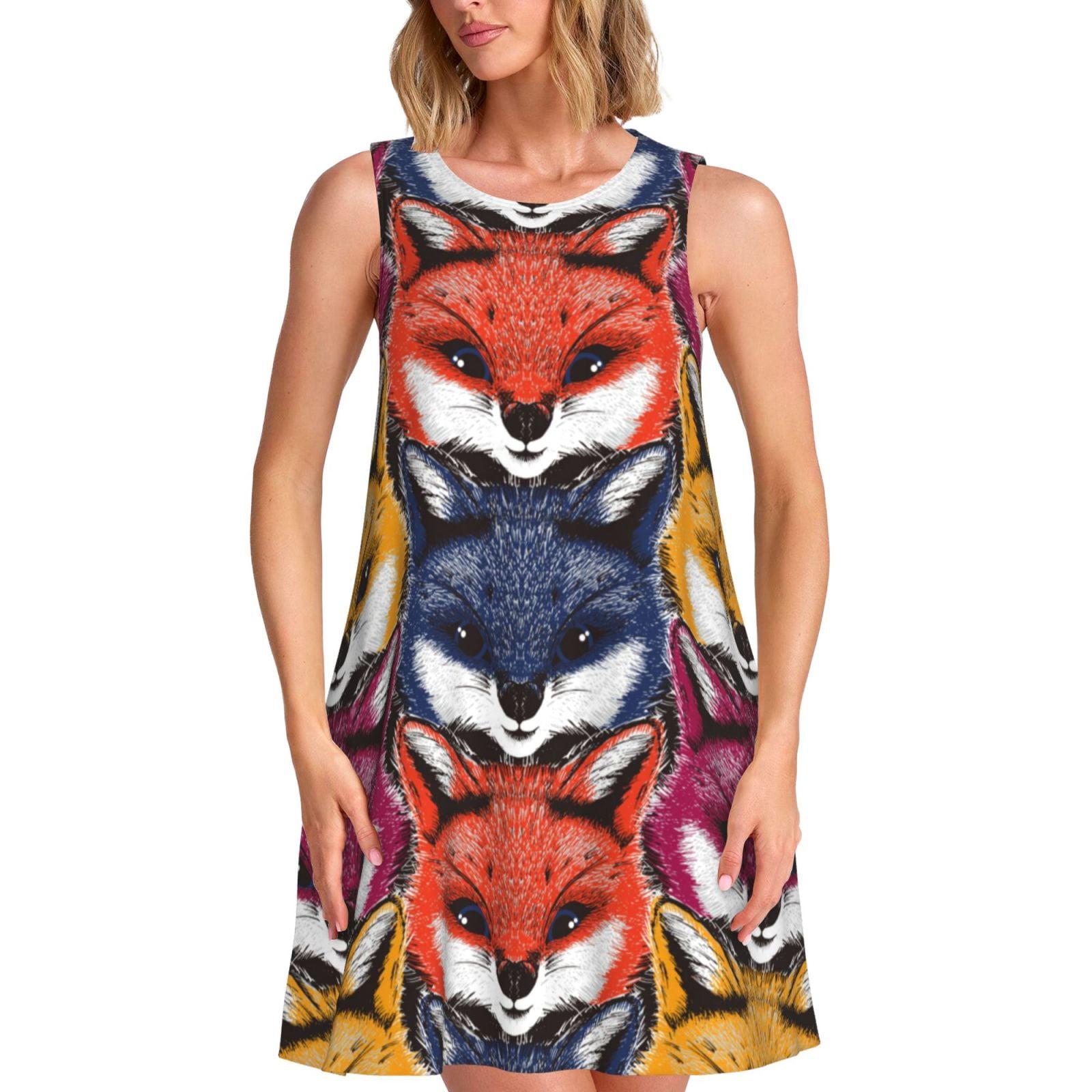 Spring Summer Dresses for Women 2025 - Fox Face Beach Vacation Clothes ...