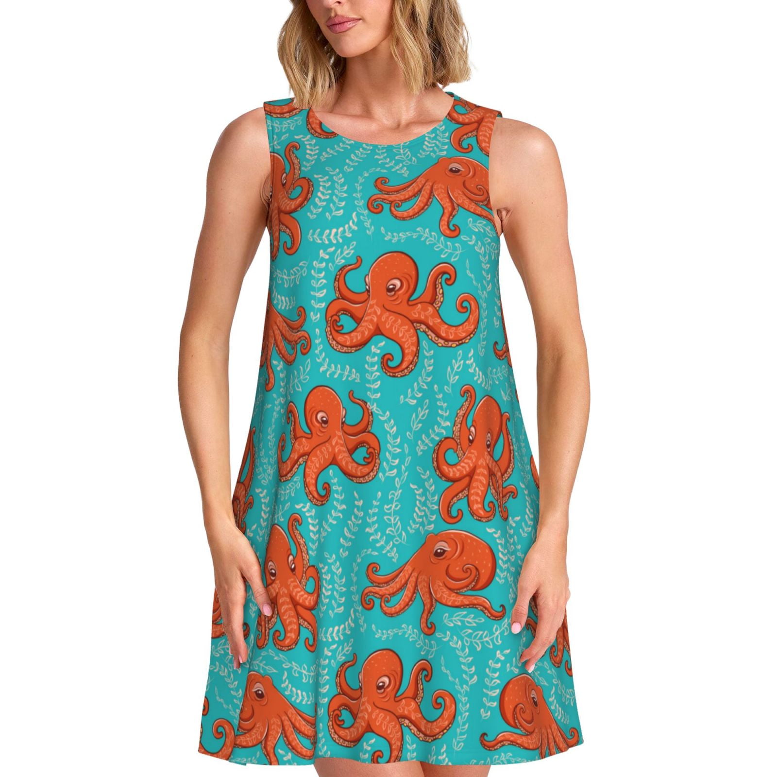 Spring Summer Dresses for Women 2025 - Fun Octopus Swimsuit Coverup ...