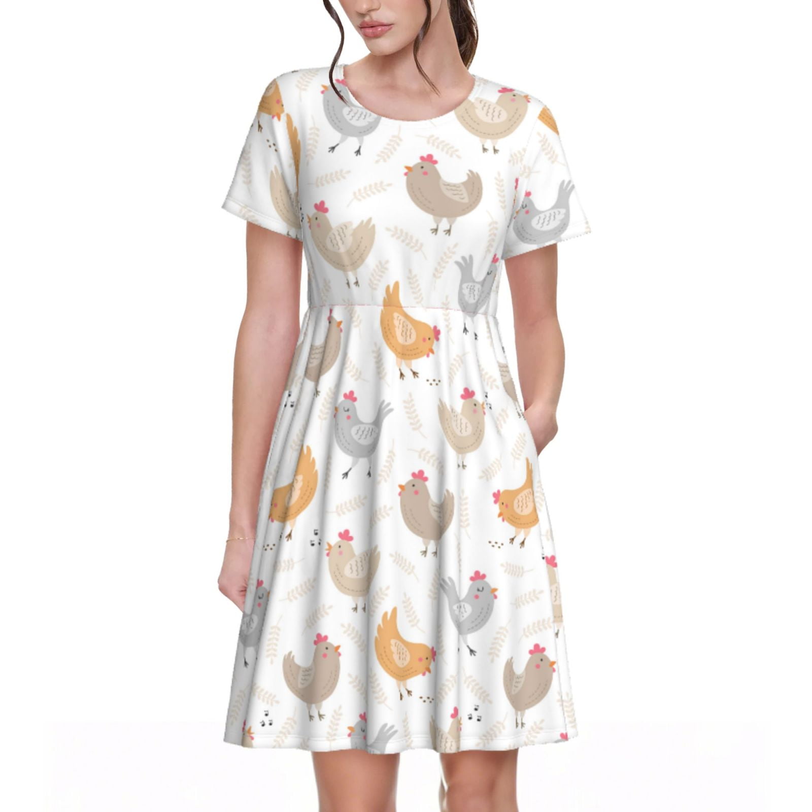 Spring Summer Dresses for Women 2025 - Funny Chicken(A1) Wedding Guest ...