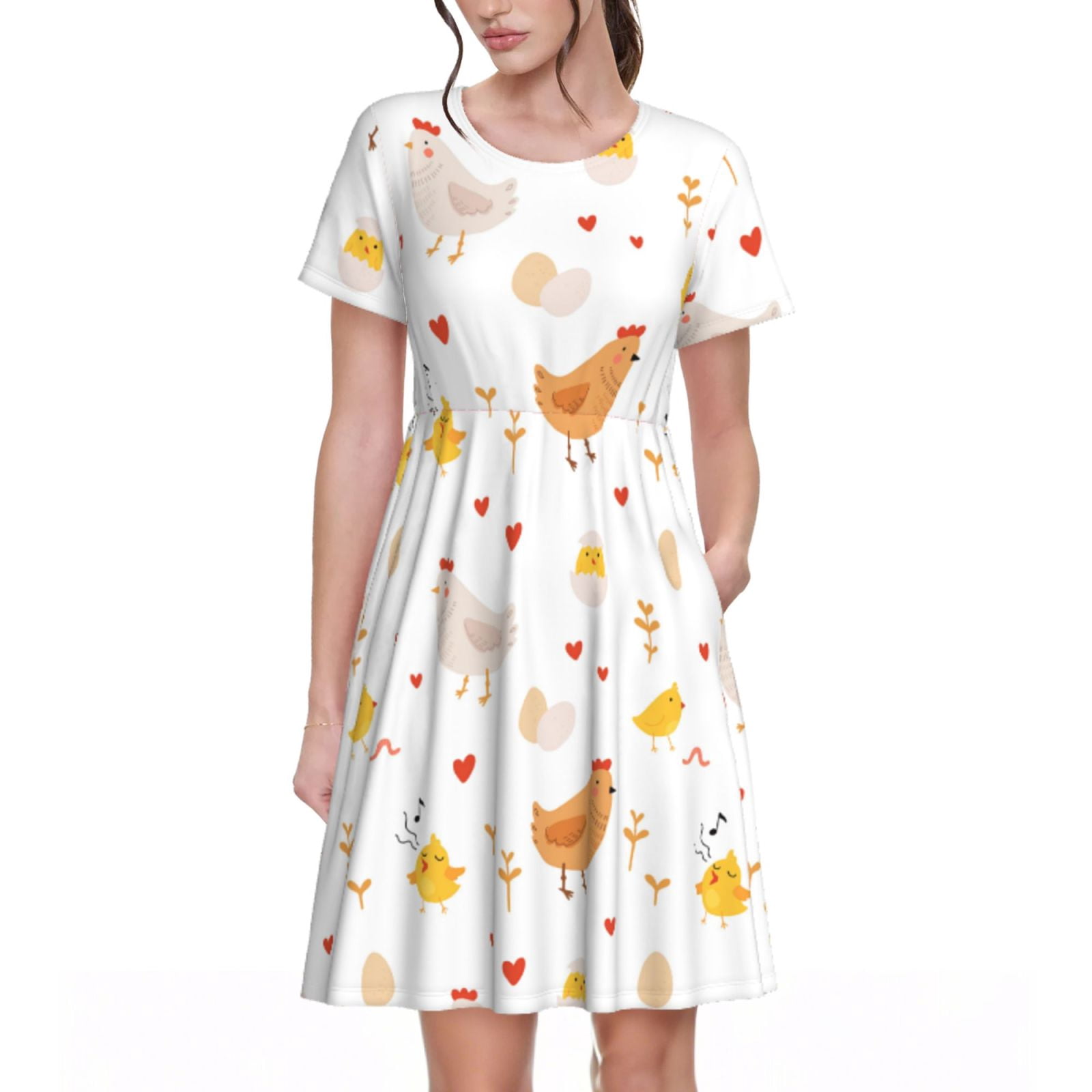 Spring Summer Dresses for Women 2025 - Funny Chicken(A6) Beach Vacation ...