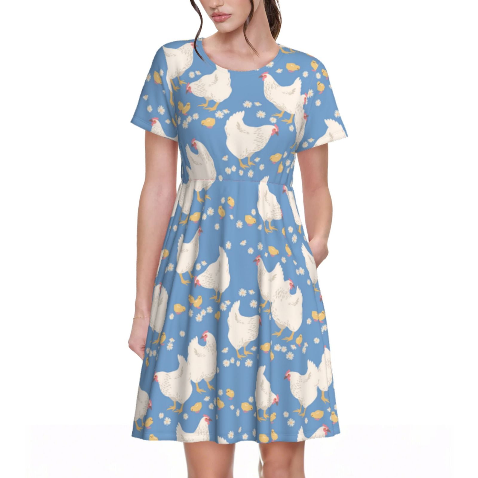 Spring Summer Dresses for Women 2025 - Funny Chicken(M) Wedding Guest ...