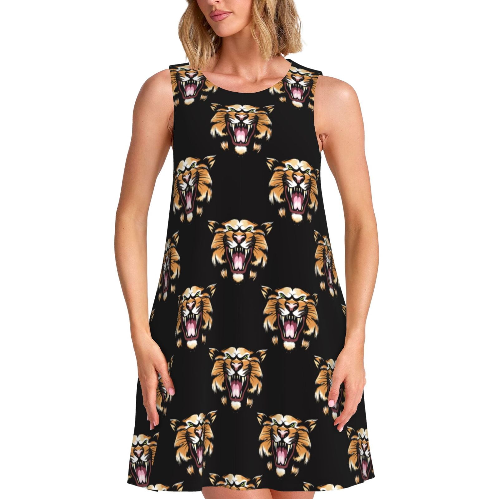 Spring Summer Dresses for Women 2025 - Funny Tiger Swimsuit Coverup ...