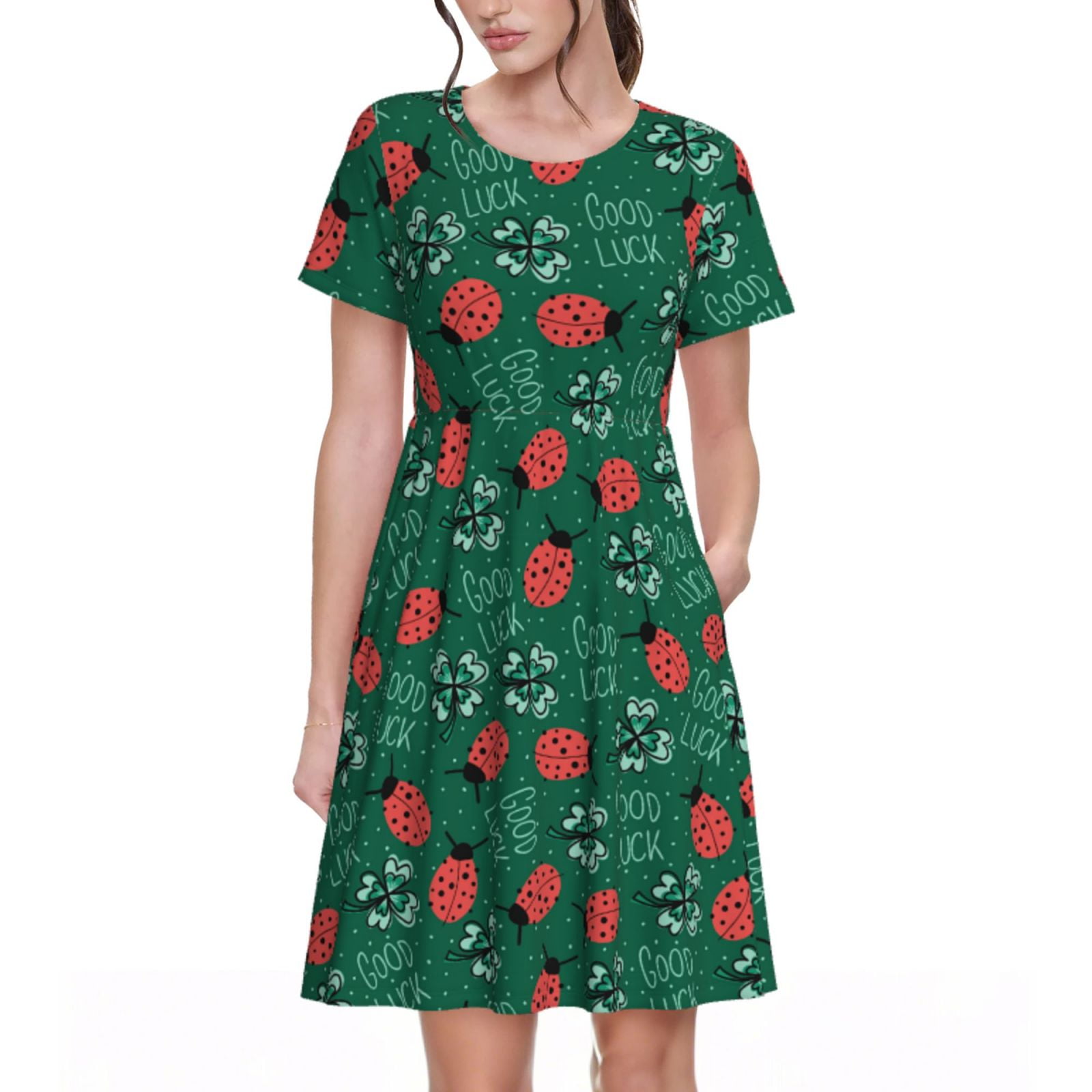 Spring Summer Dresses for Women 2025 - Good Luck Ladybug Beach Vacation ...