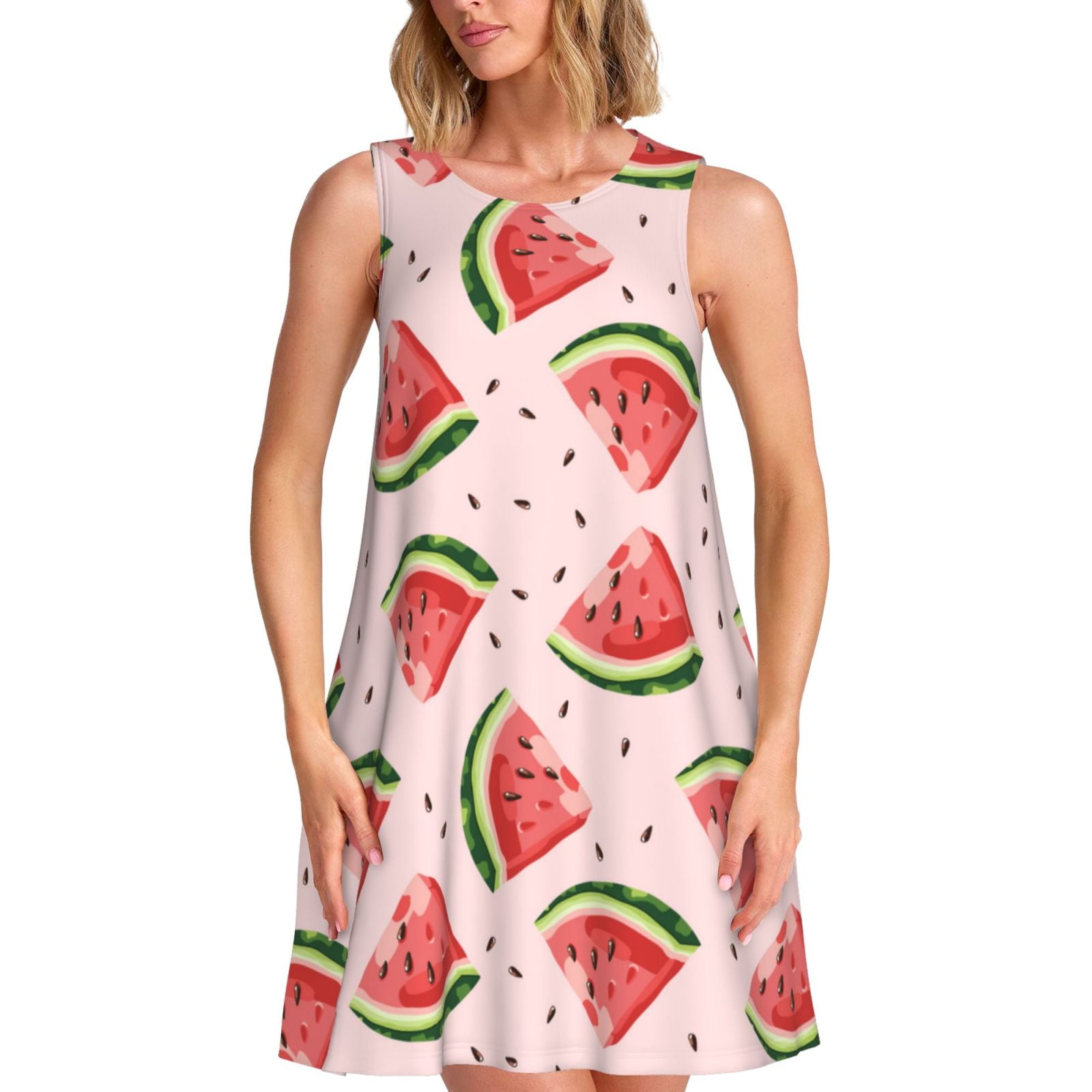 Spring Summer Dresses for Women 2025 - Hand Drawn Watermelon(1 ...