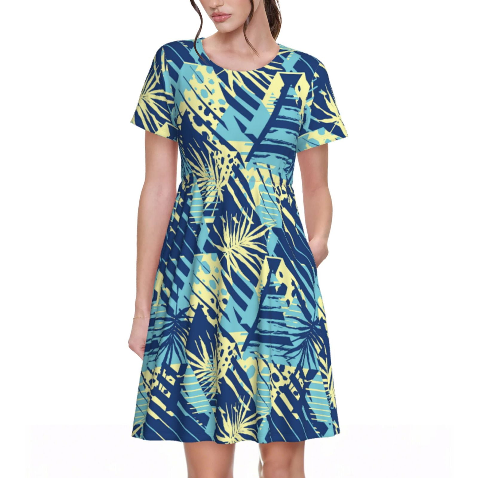 Spring Summer Dresses for Women 2025 - Hawaiian Style Stripe Wedding ...
