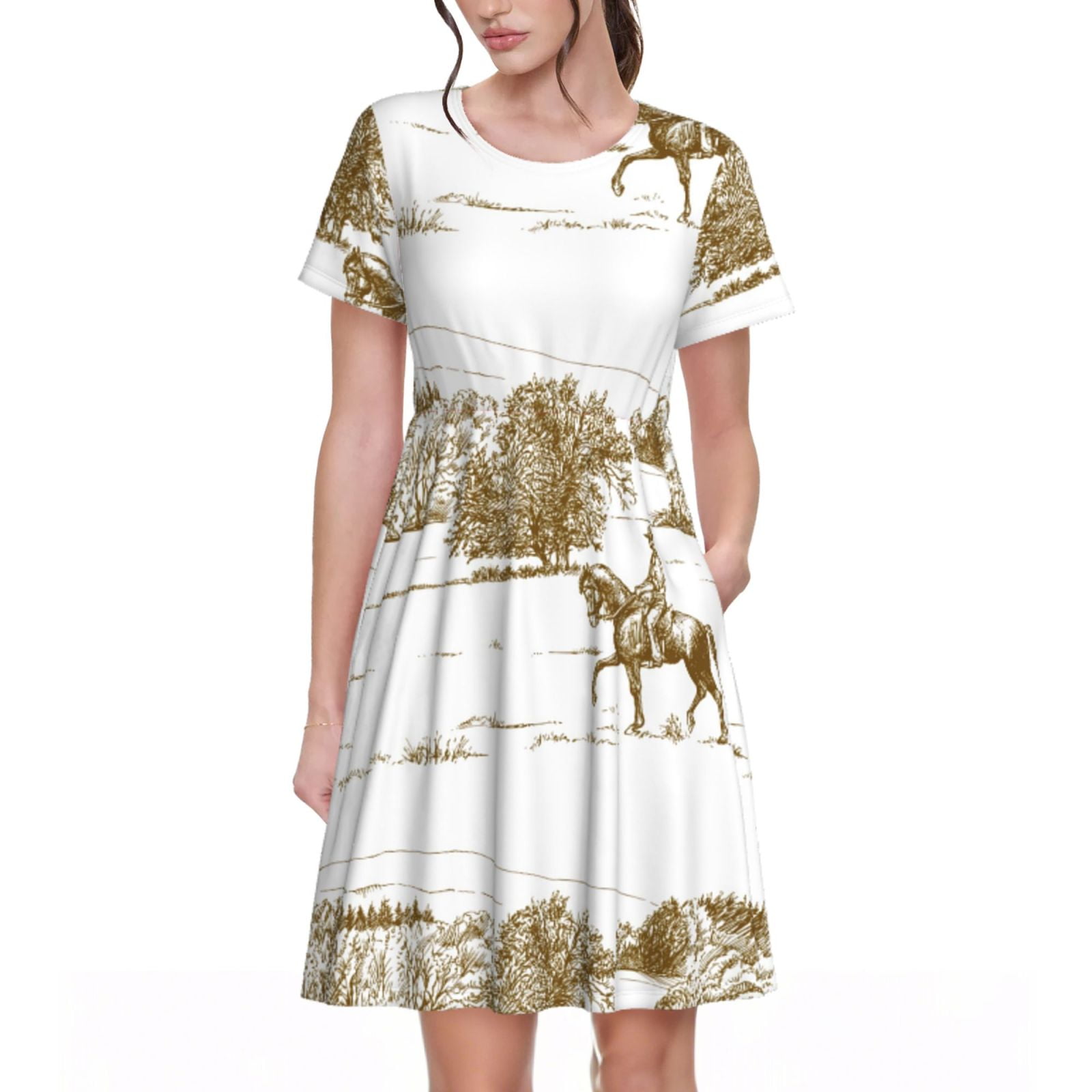 Spring Summer Dresses for Women 2025 - Horse Rider In Field Beach ...