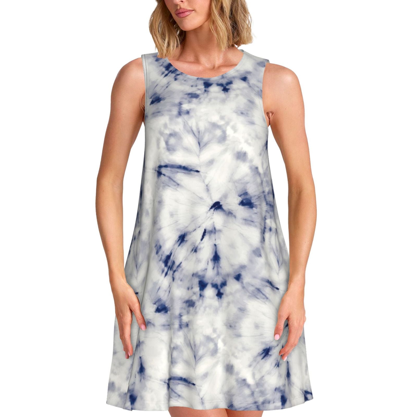Spring Summer Dresses for Women 2025 - Indigo Tie Dye Beach Vacation ...