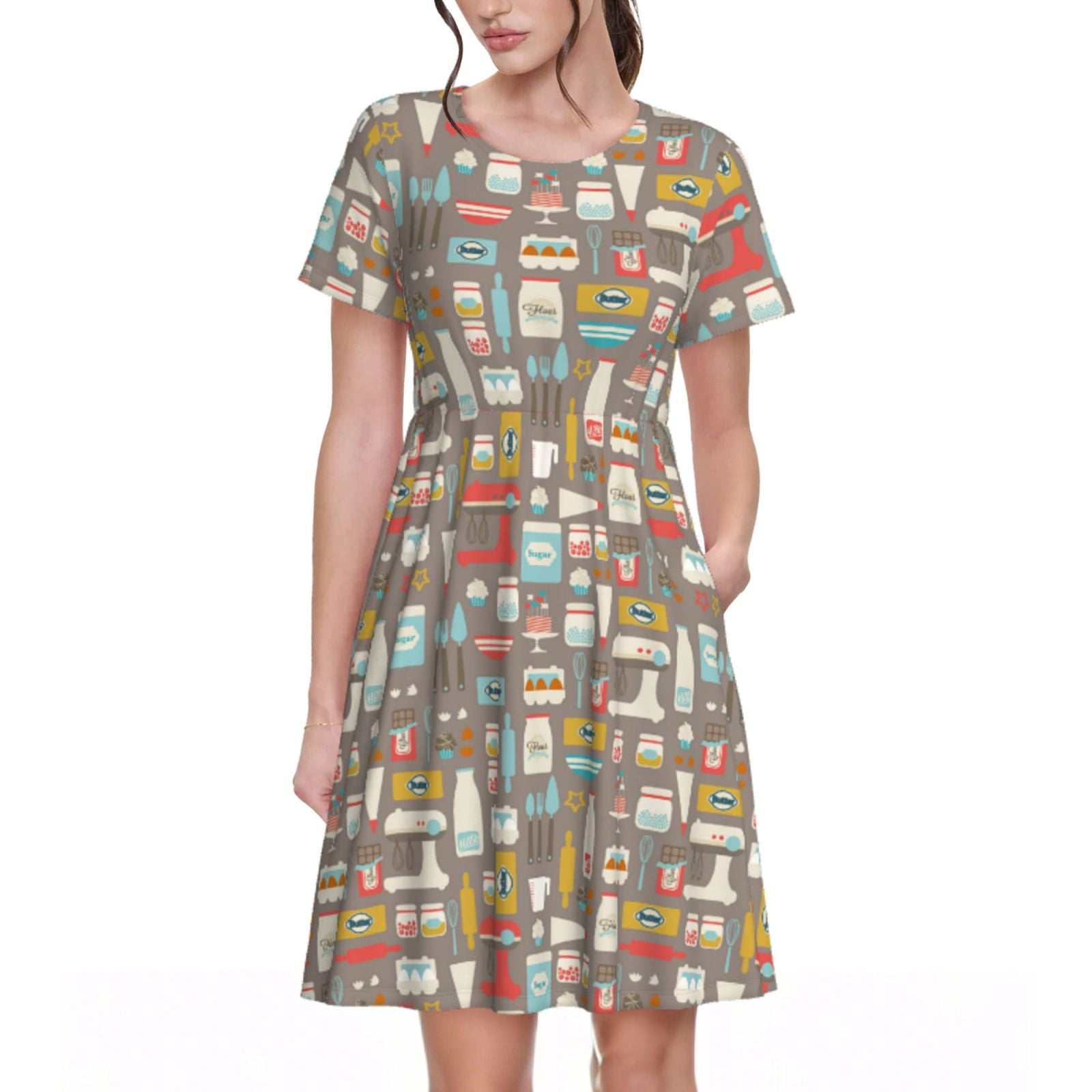 Spring Summer Dresses for Women 2025 - Kitchen Food Beach Vacation ...