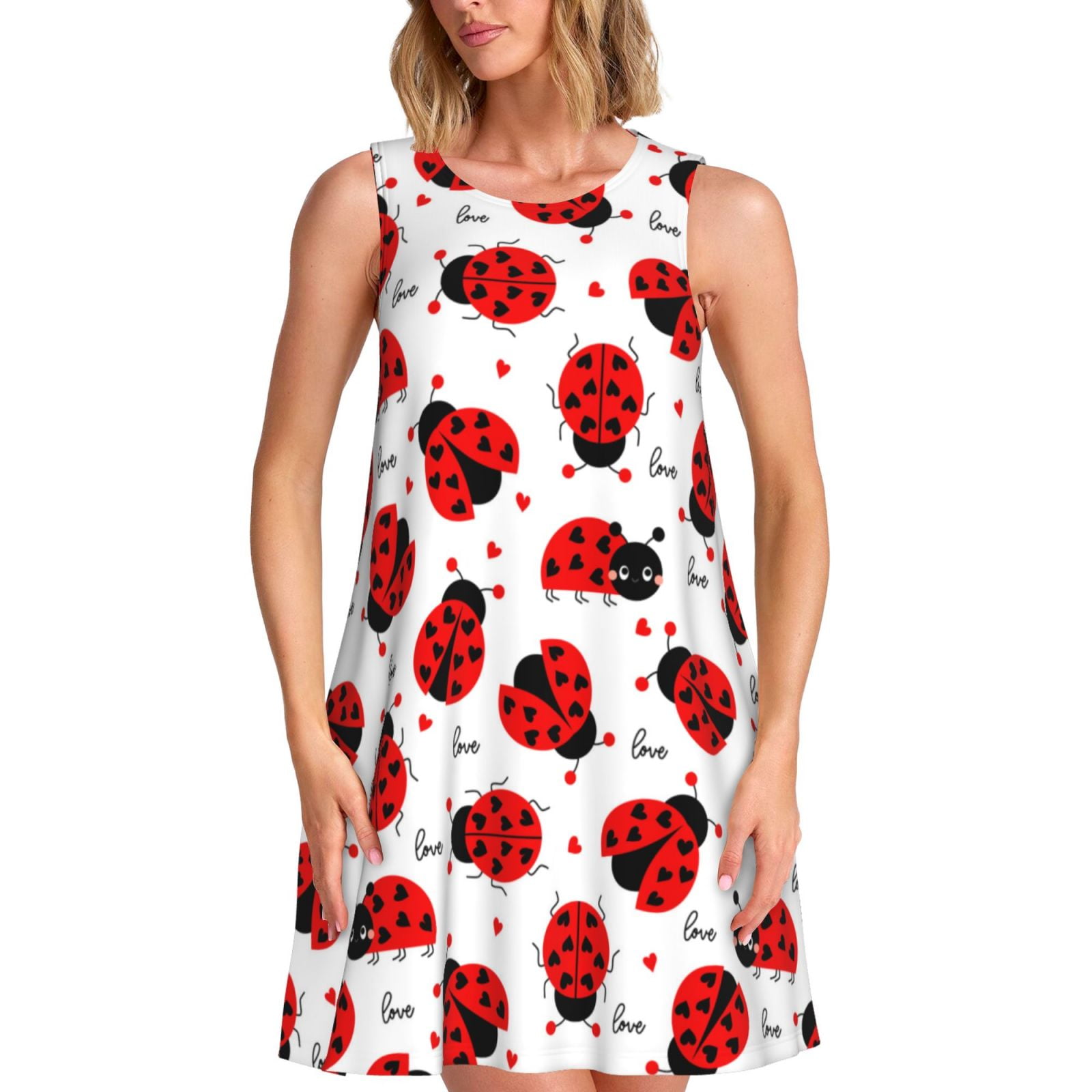Spring Summer Dresses for Women 2025 - Ladybug And Heart Beach Vacation ...