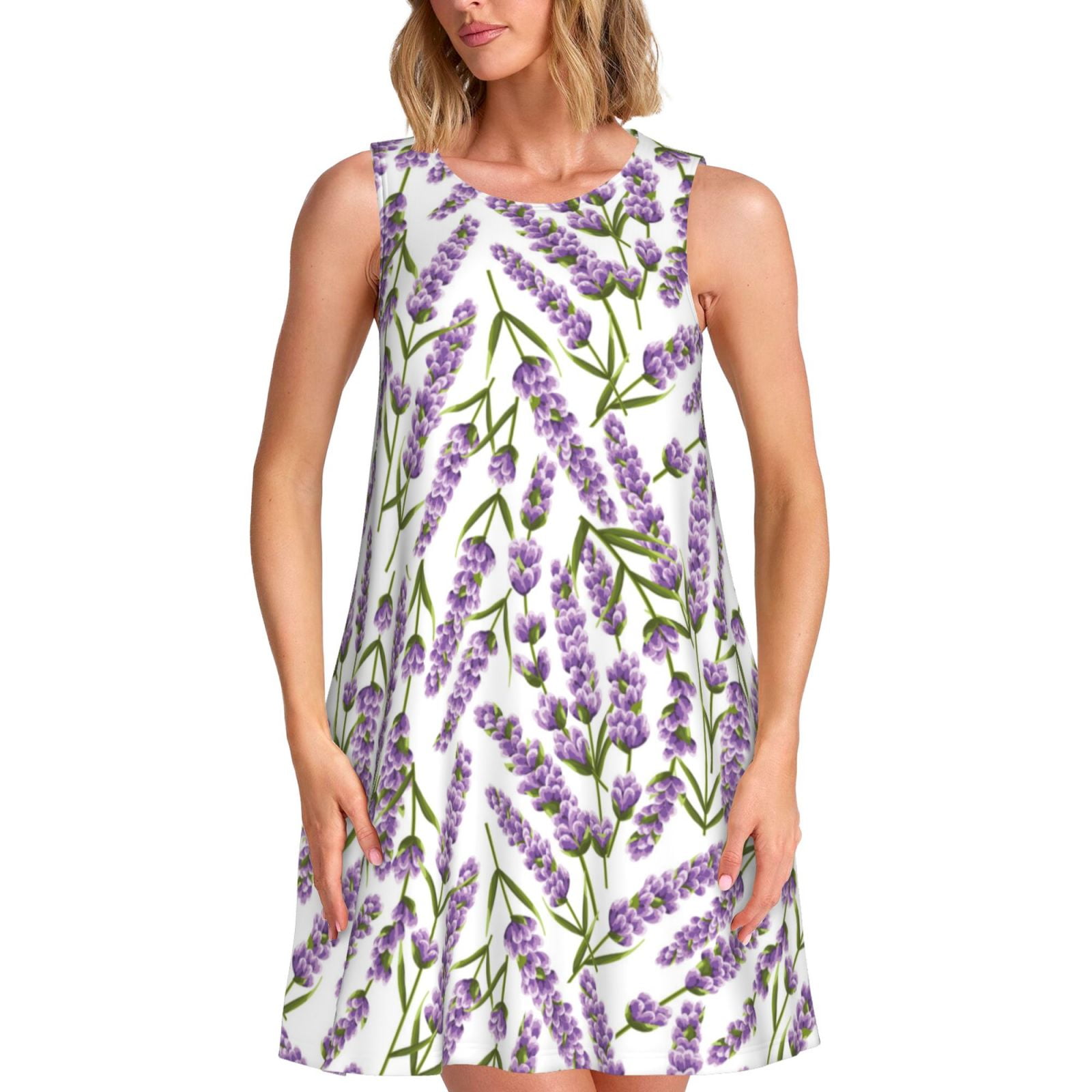 Spring Summer Dresses for Women 2025 - Lavender Flowers(A) Beach ...