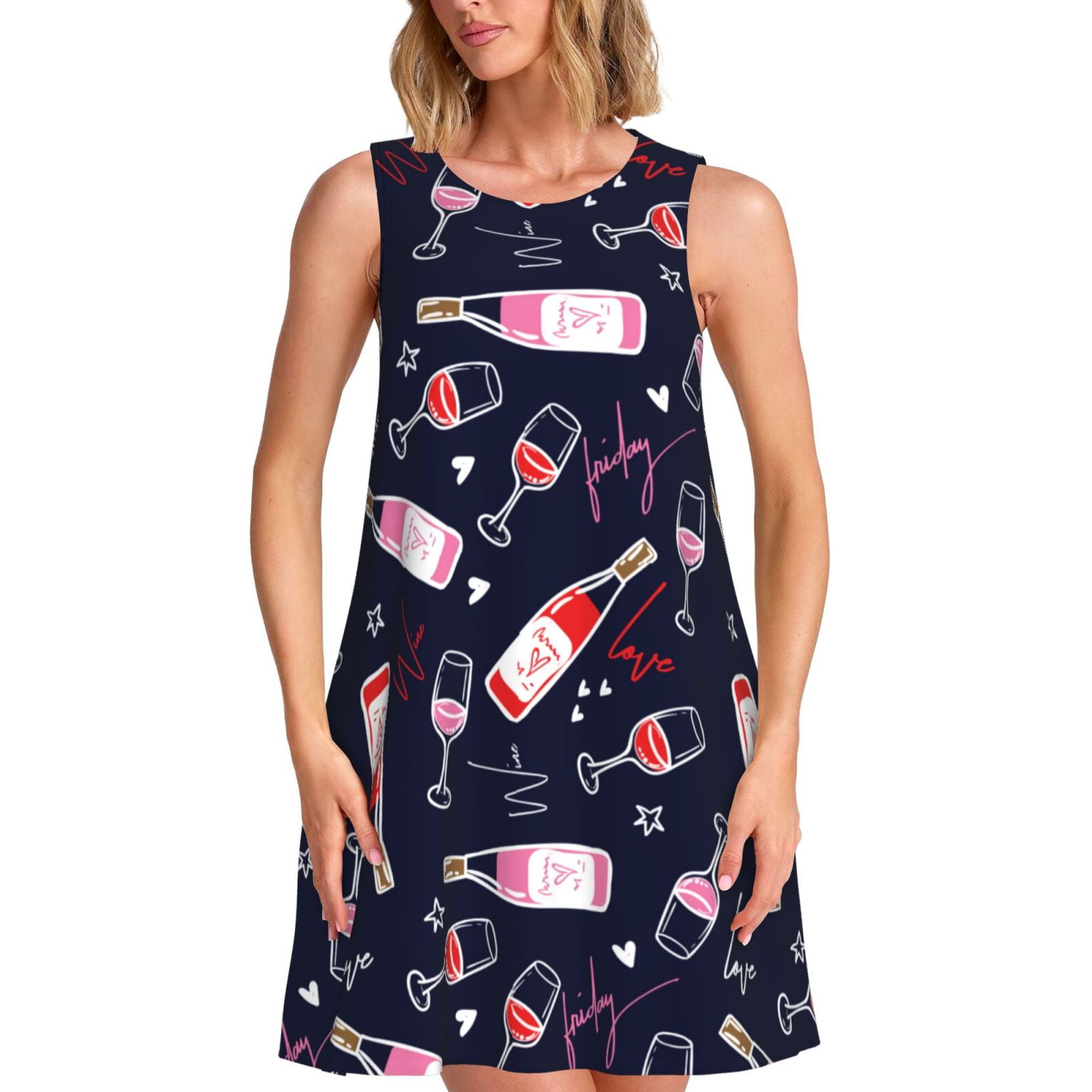Spring Summer Dresses for Women 2025 - Love Wine Swimsuit Coverup ...