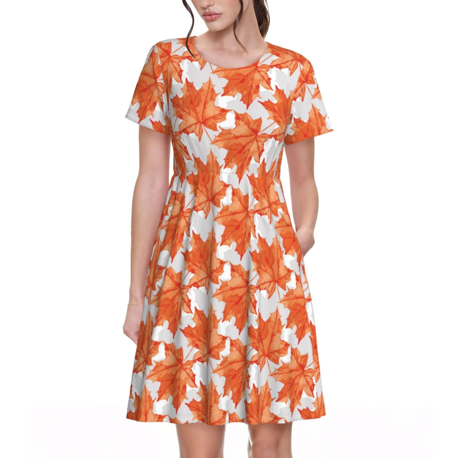 Spring Summer Dresses for Women 2025 - Maple Leaves A Beach Vacation ...