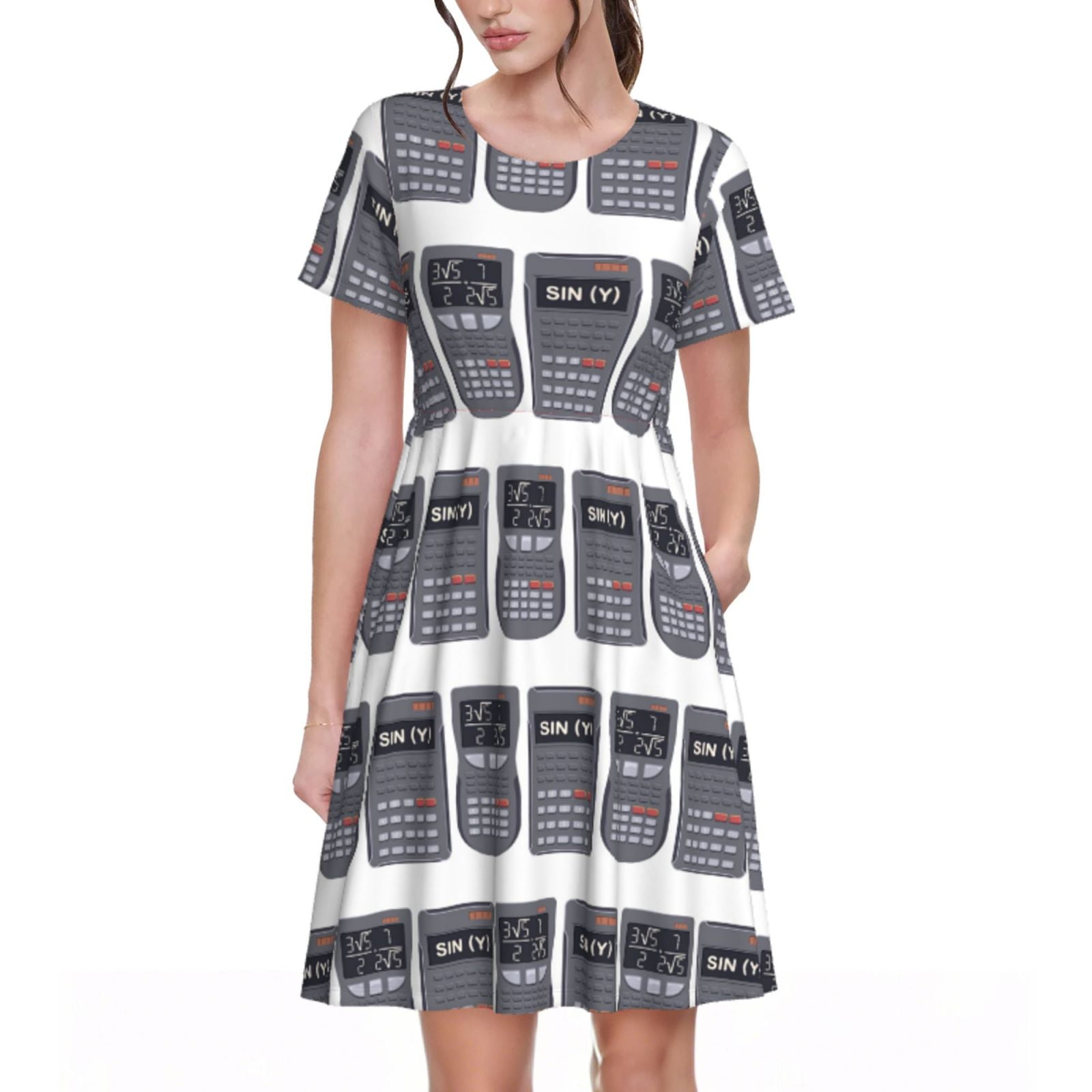 Spring Summer Dresses for Women 2025 - Math Calculator Equation Prin ...