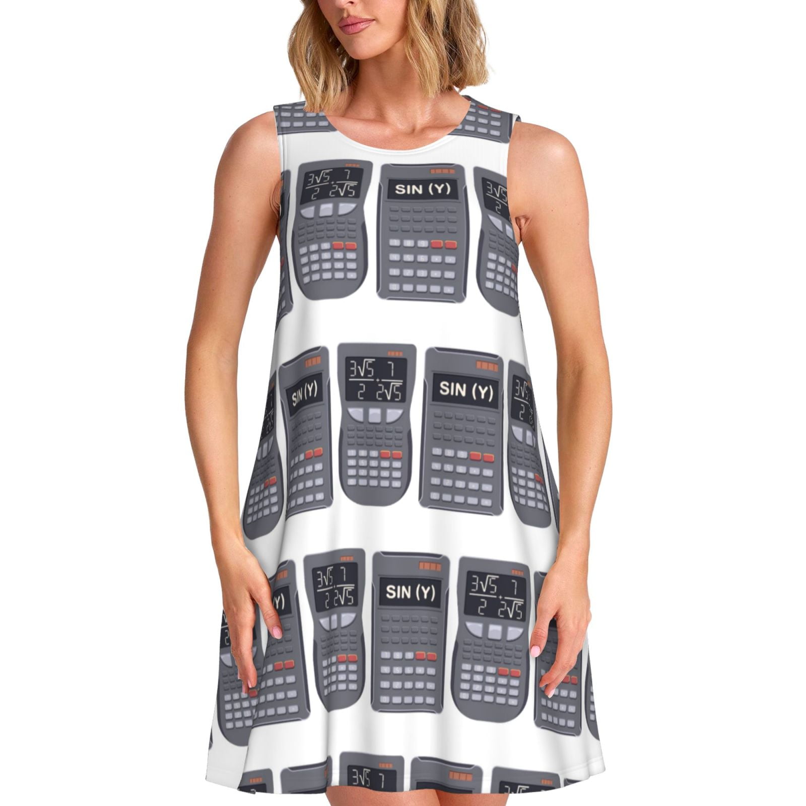 Spring Summer Dresses for Women 2025 - Math Calculator Equation Prin ...