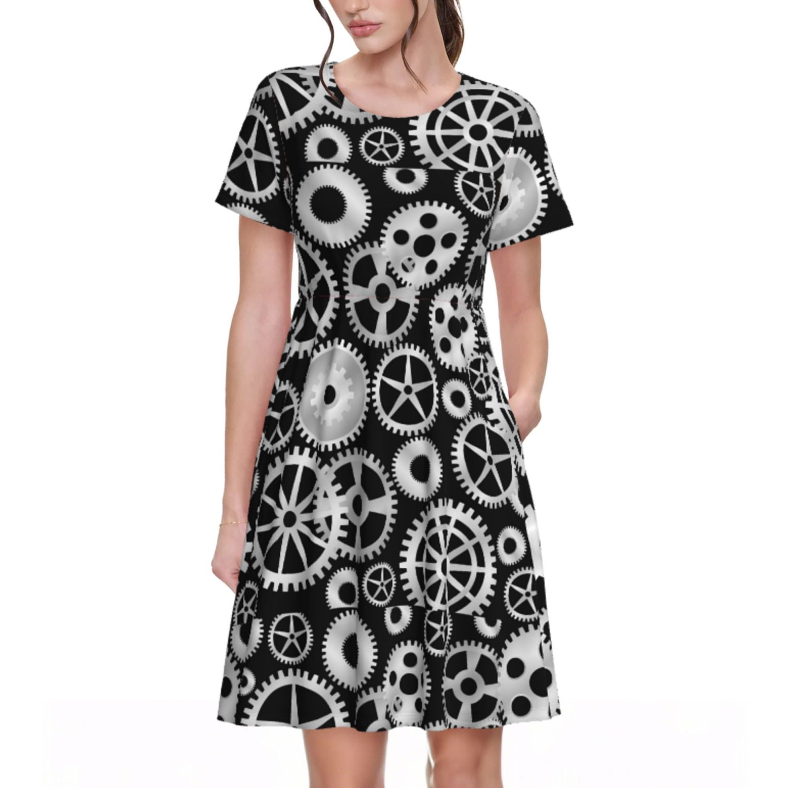 Spring Summer Dresses for Women 2025 - Metallic Gears Beach Vacation ...