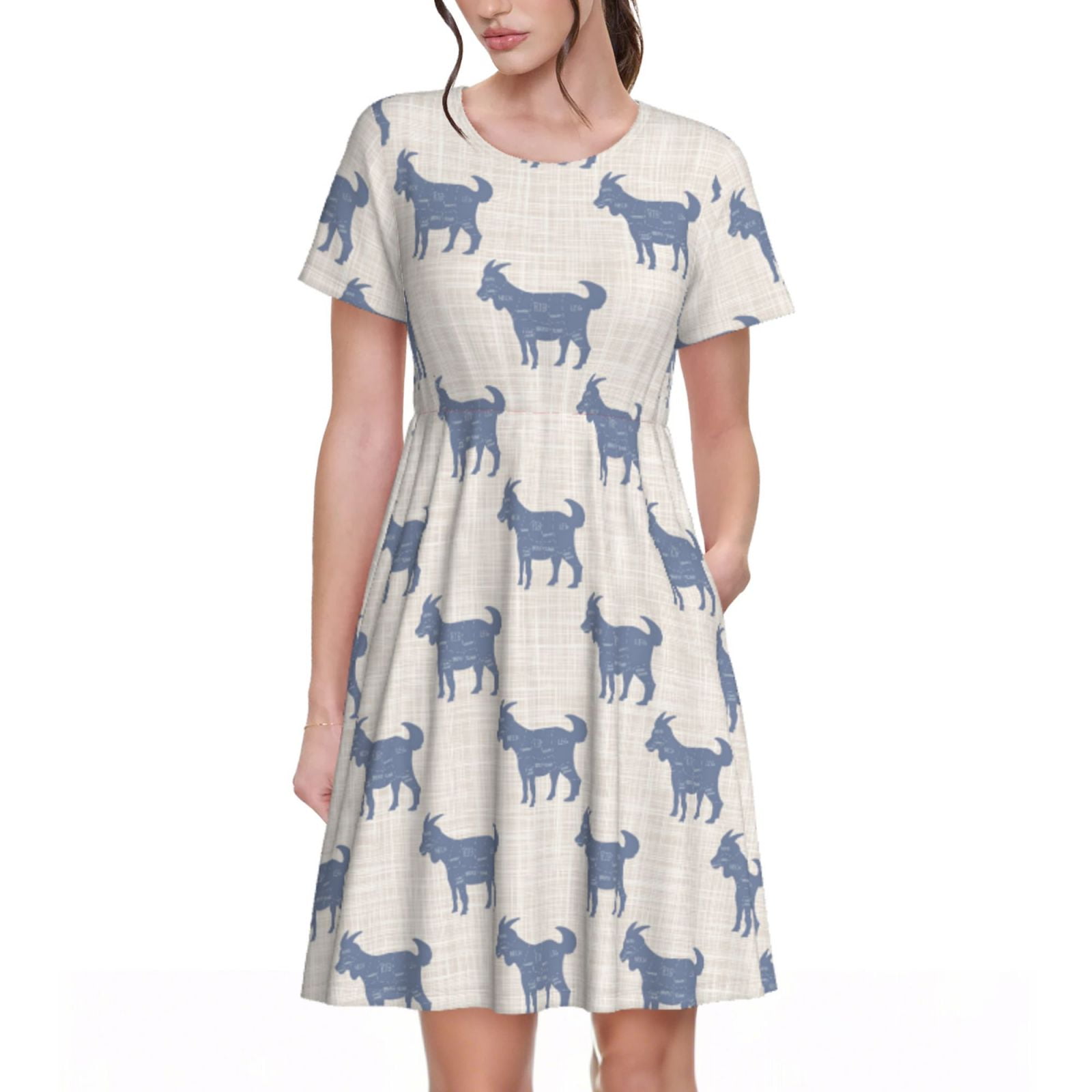 Spring Summer Dresses for Women 2025 - Minimalist Plaid Cartoon Cute ...