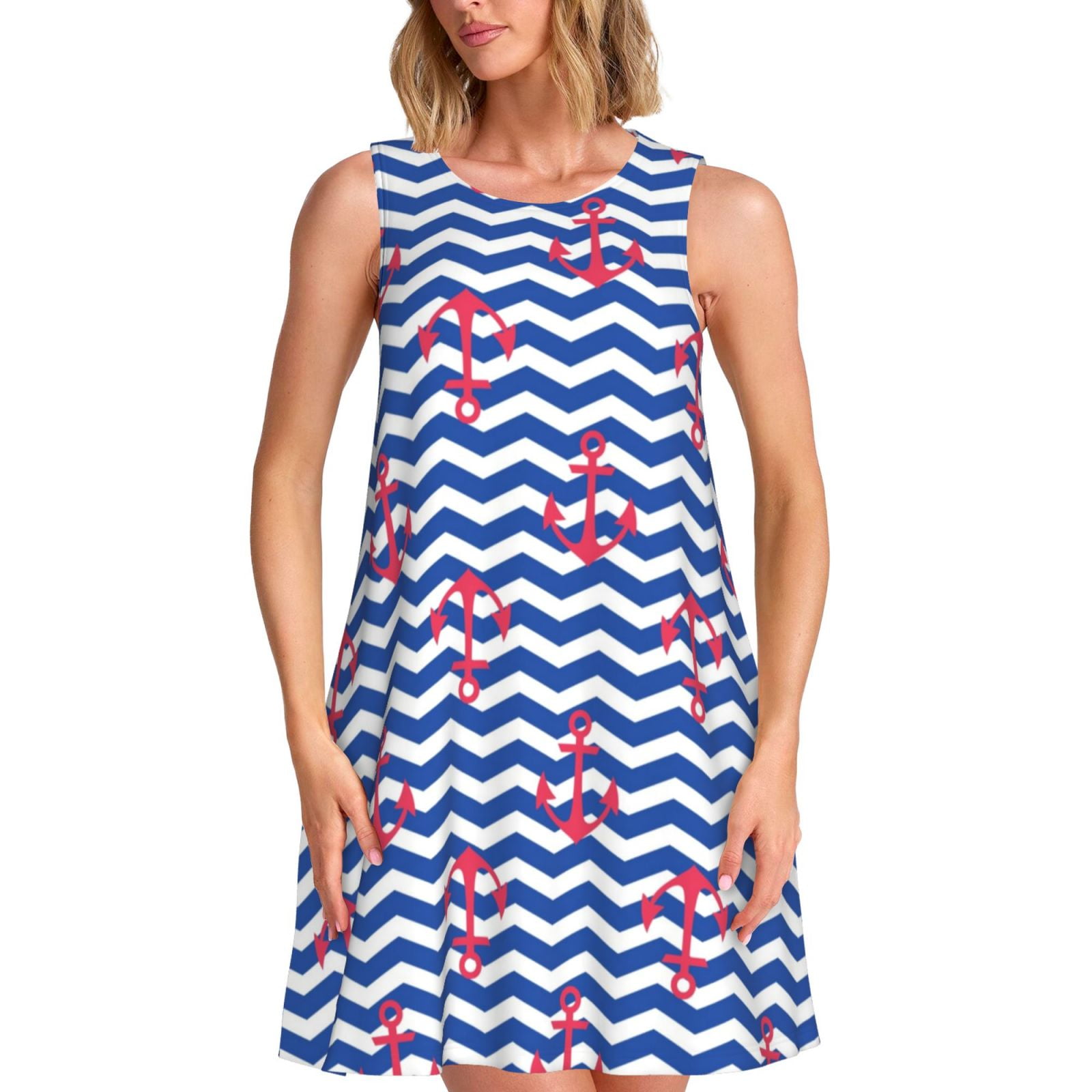 Spring Summer Dresses for Women 2025 - Nautical Anchors(1) Swimsuit ...