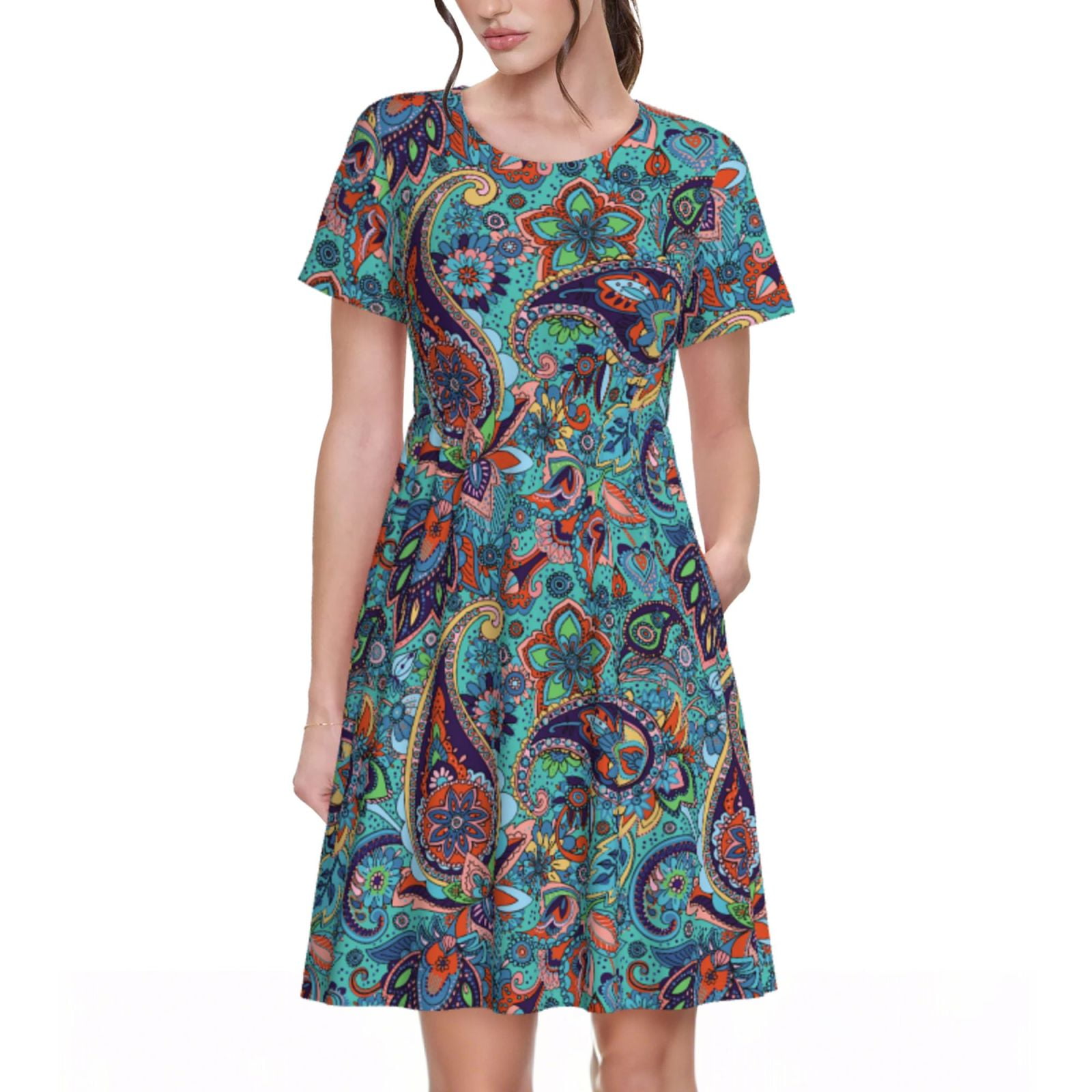 Spring Summer Dresses for Women 2025 - Paisley Pattern No.9045 Beach ...