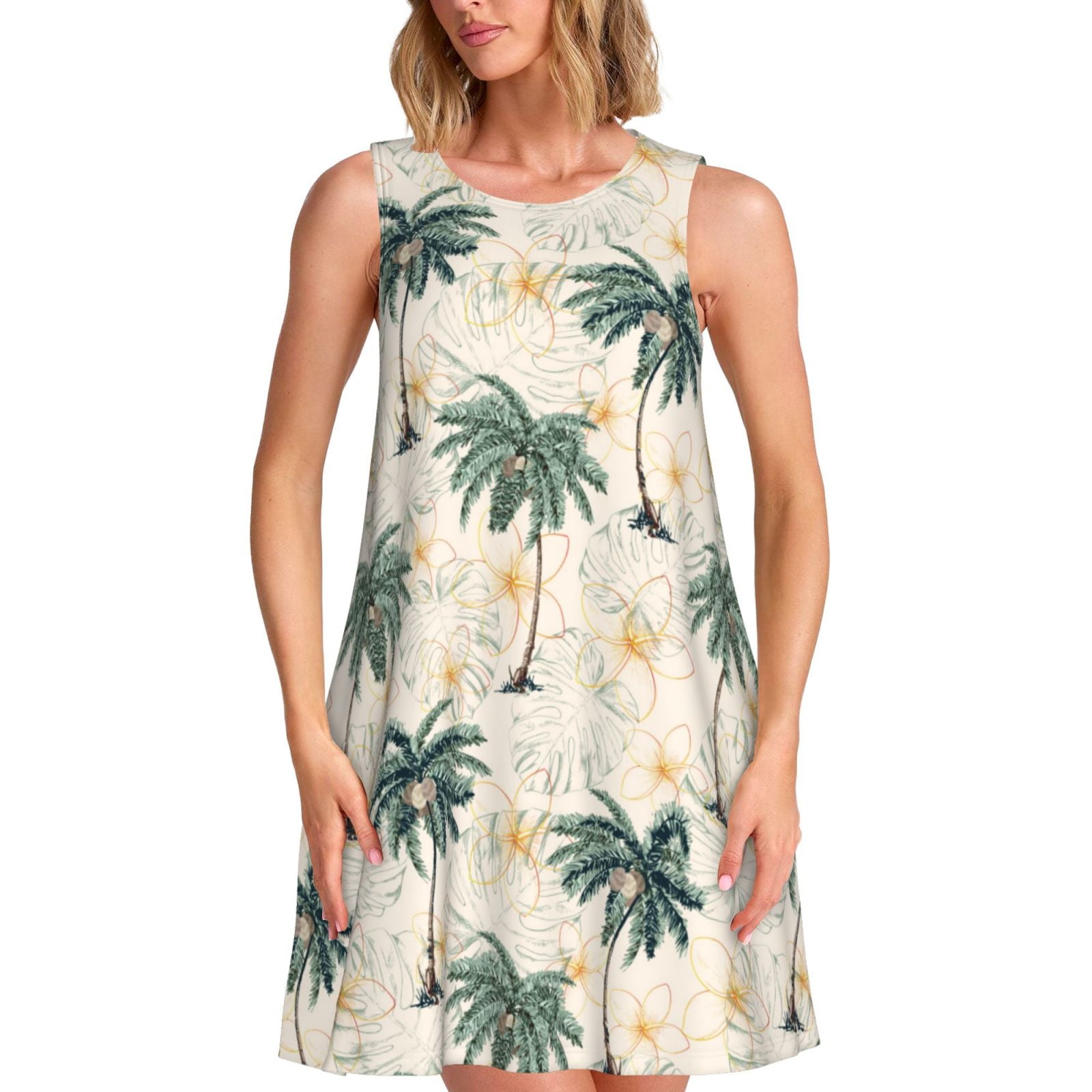 Spring Summer Dresses for Women 2025 - Palm Tree_AC Beach Vacation ...