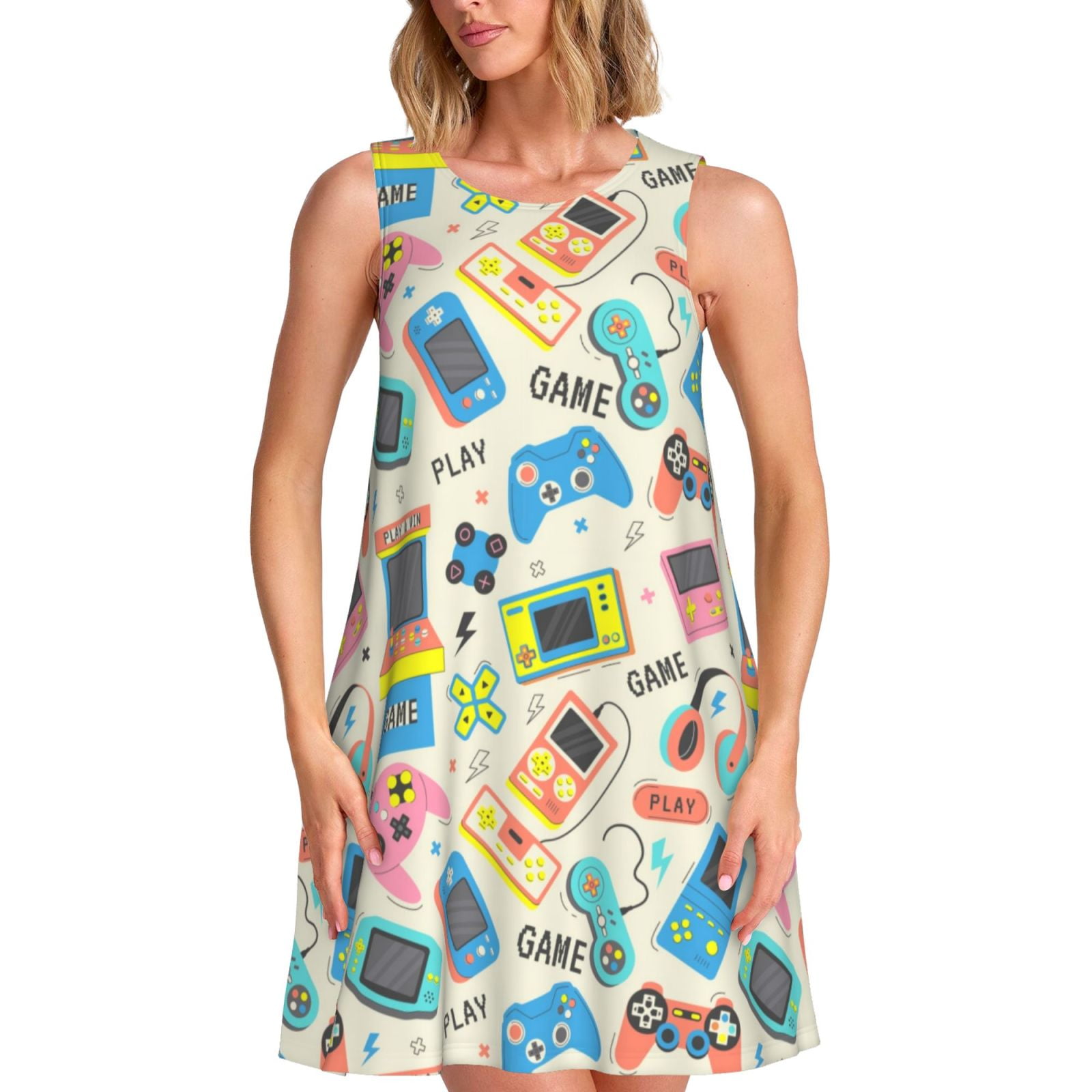 Spring Summer Dresses for Women 2025 - Playing Video Games Swimsuit ...